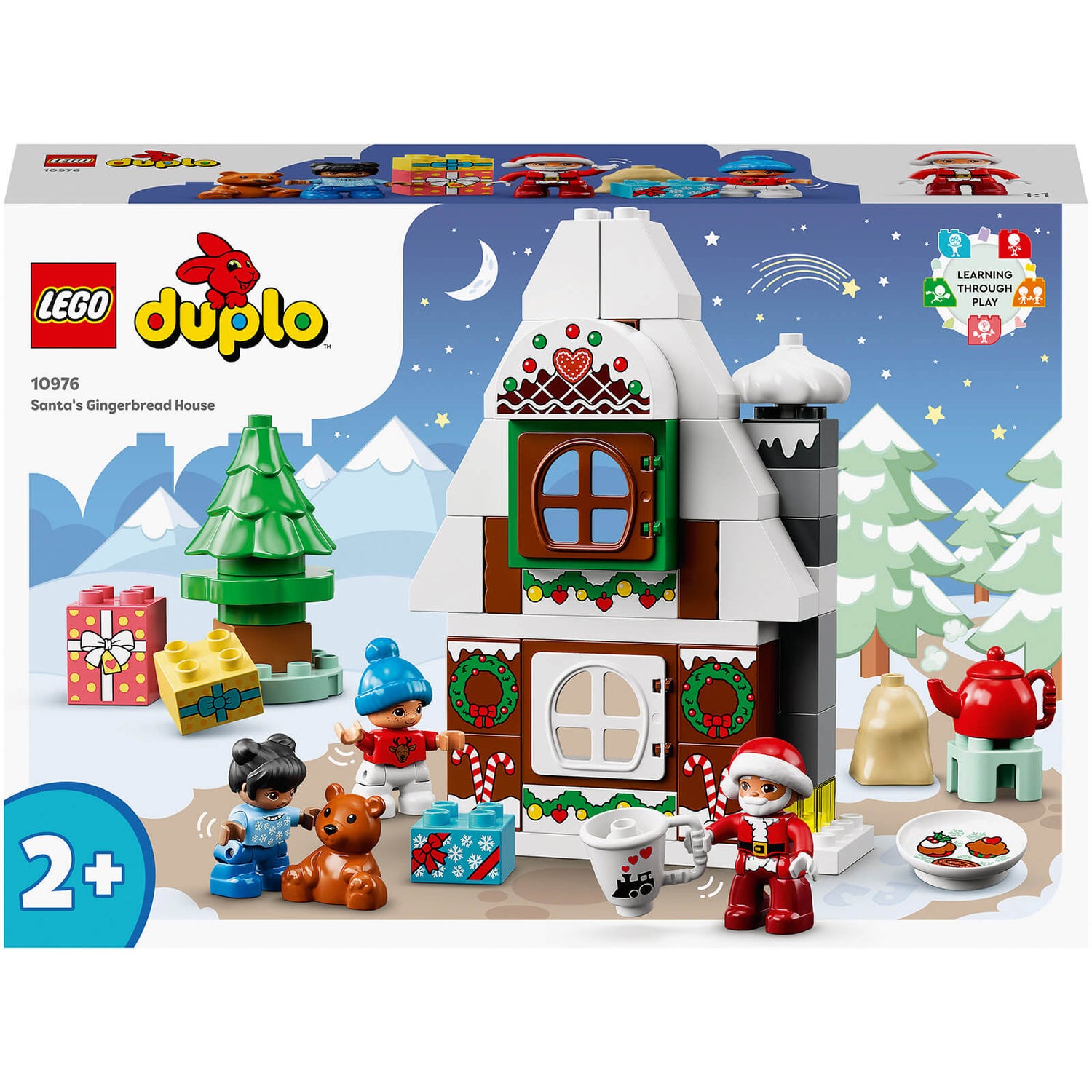 LEGO DUPLO Santa's Gingerbread House Toy for Toddlers (10976) Toys ...