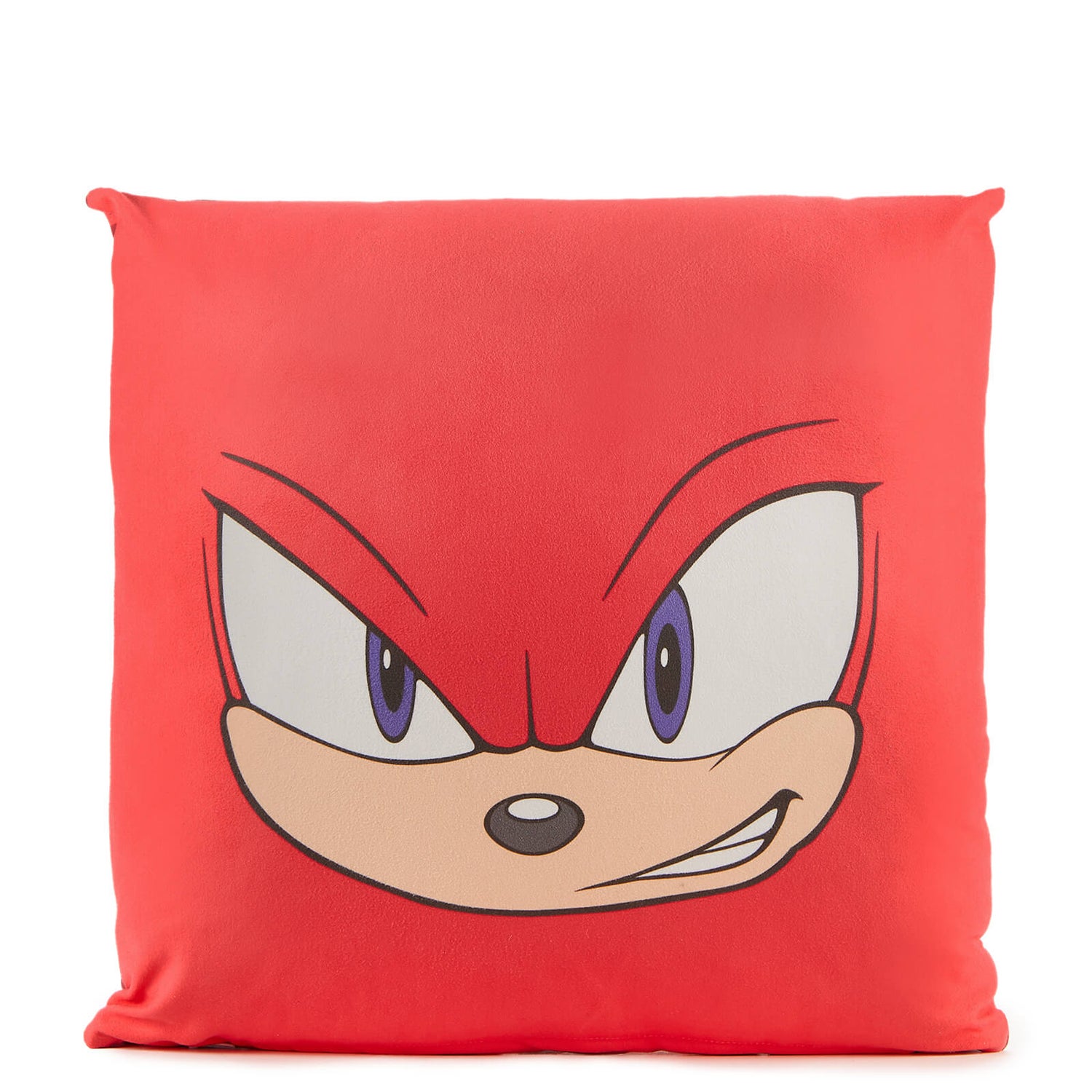 Sonic The Hedgehog Knuckles Face Square Cushion Homeware - Zavvi UK