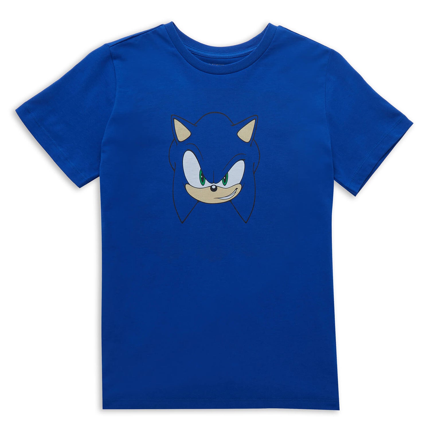 Sonic The Hedgehog Face Kids' T-Shirt - Blue Clothing - Zavvi US