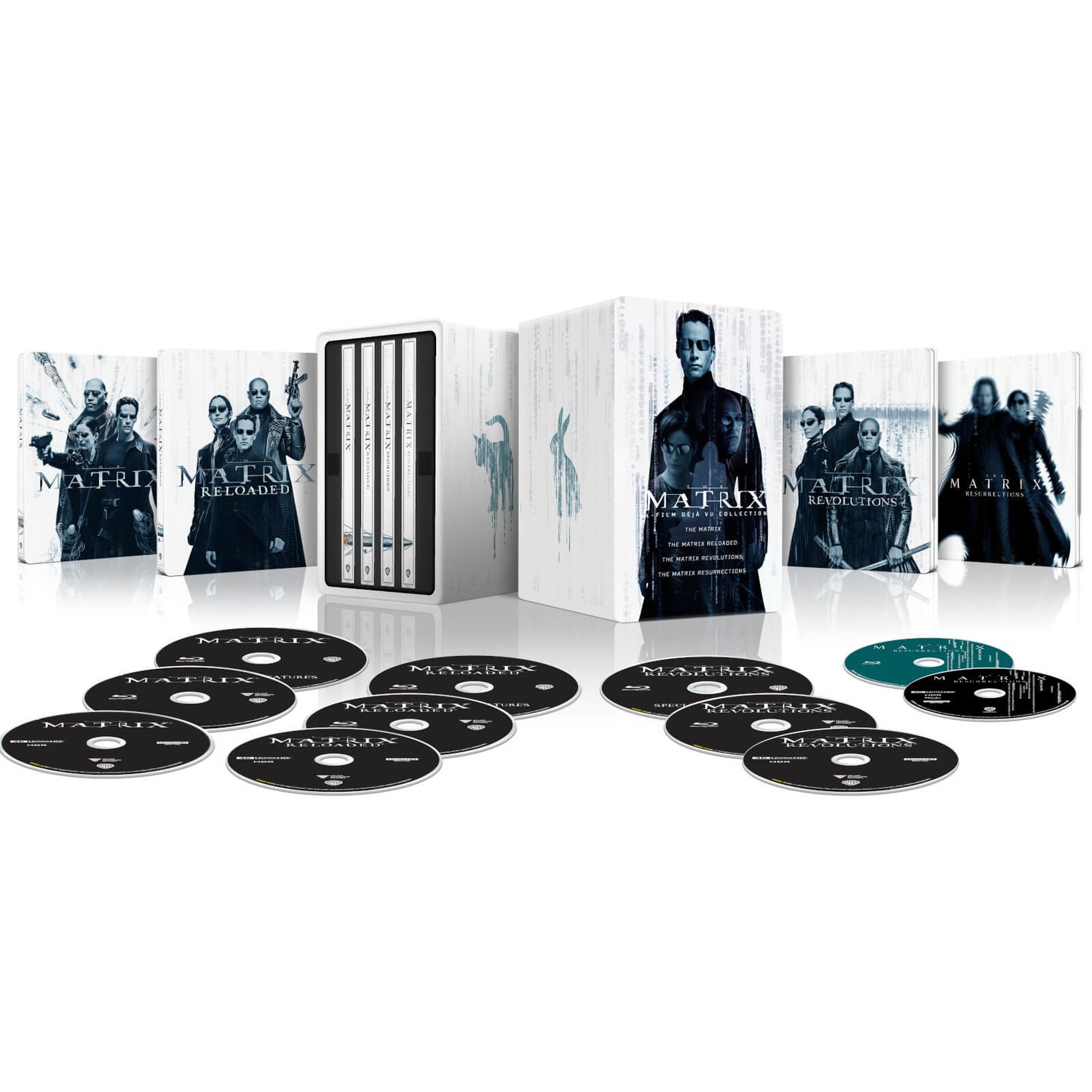 The Matrix 4-Film Collection 4K Ultra HD Steelbook Boxset (includes Blu ...