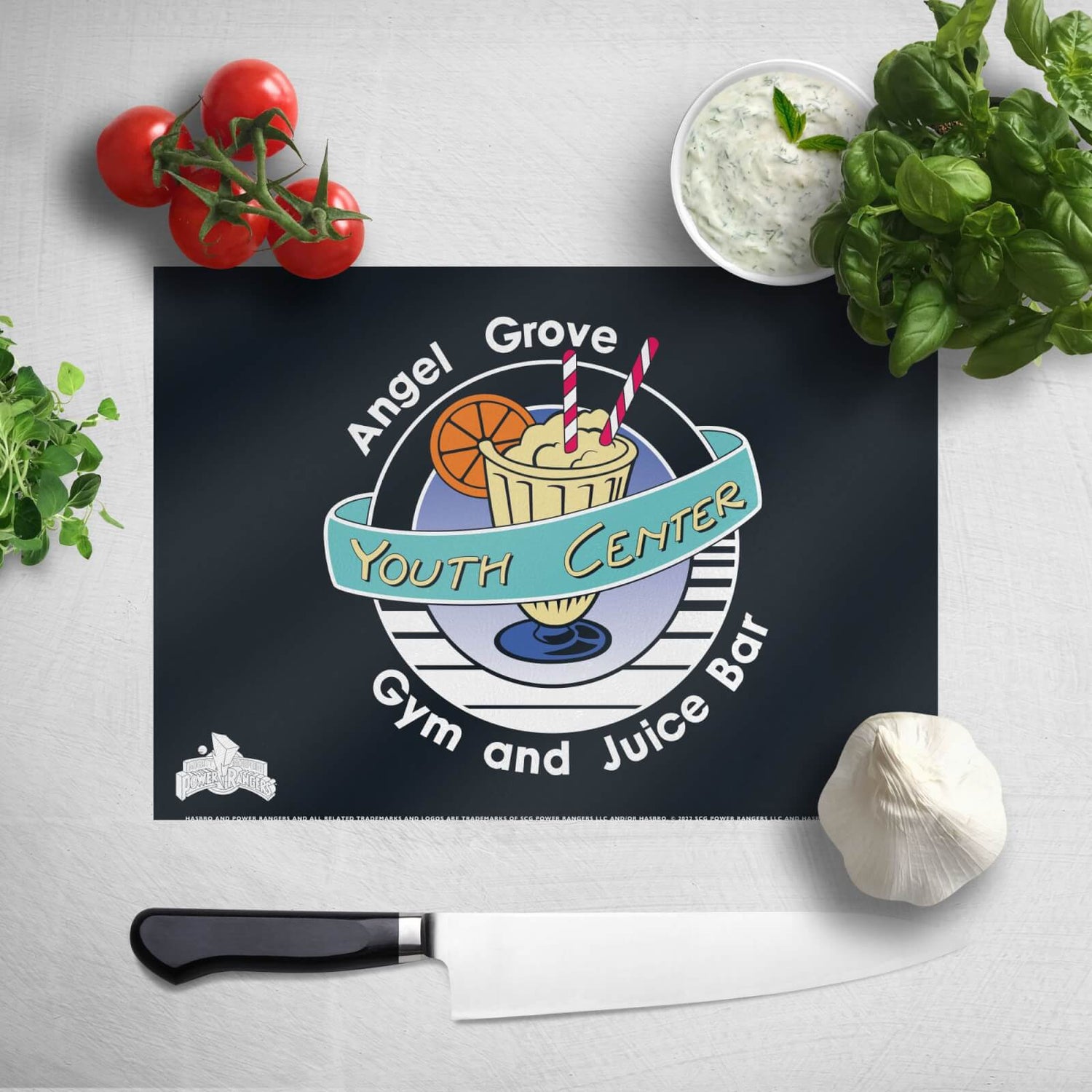Power Rangers Angel Grove Youth Center Chopping Board Homeware - Zavvi UK