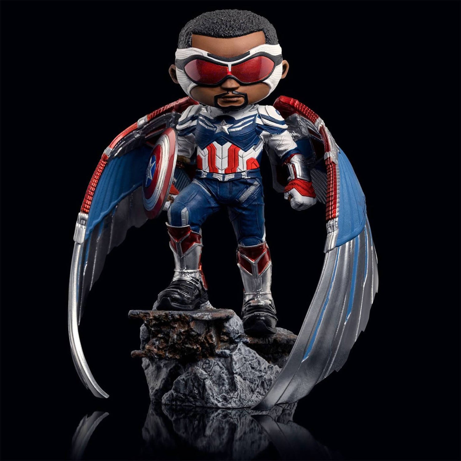 Iron Studios Marvel Comics Captain America Sam Wilson Mini Co Figure ...