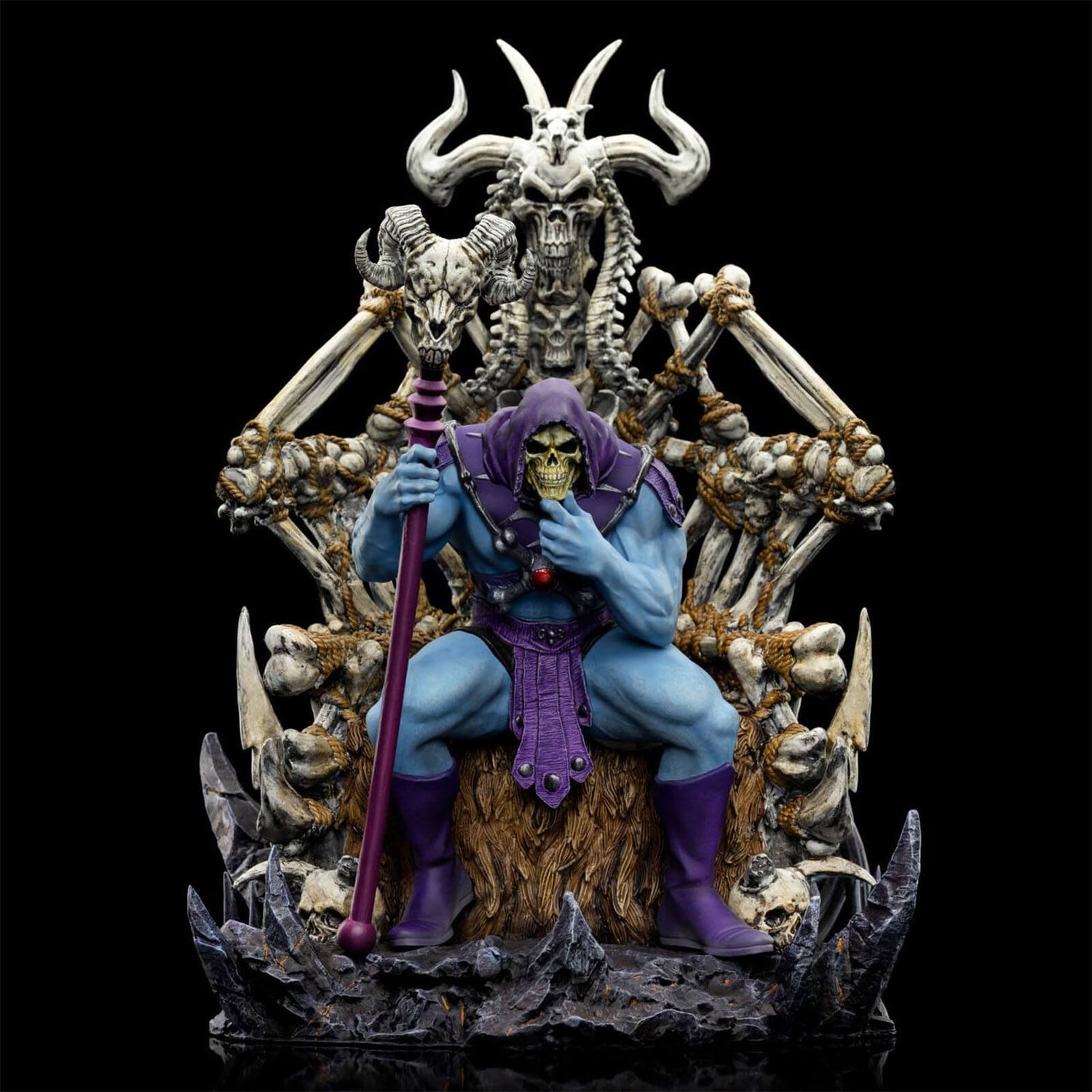 Iron Studios Masters of the Universe Skeletor on Throne Deluxe 1/10 Art ...