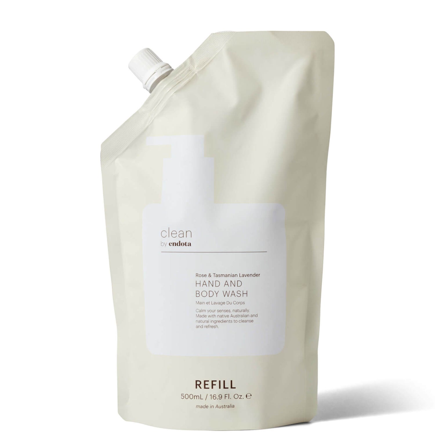 endota Refill Clean Rose and Tasmanian Lavender Hand and Body Wash ...