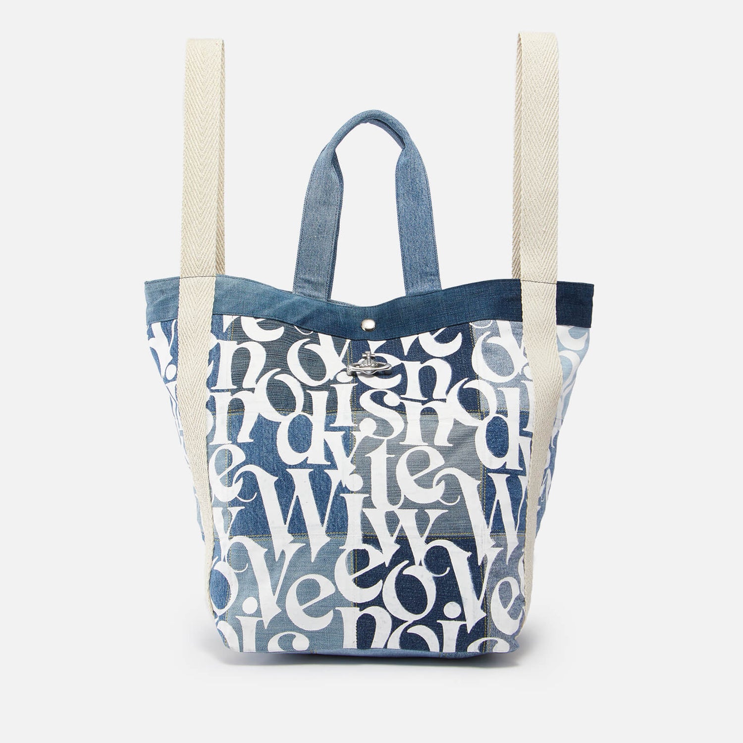 Vivienne Westwood Worker Runner Recycled Denim Tote Bag | 免邮