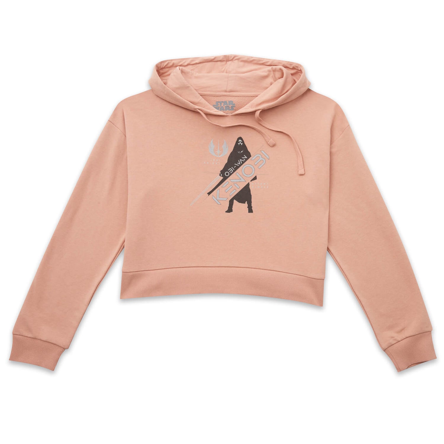 Star Wars Jedi Knight Women's Cropped Hoodie - Dusty Pink Clothing ...