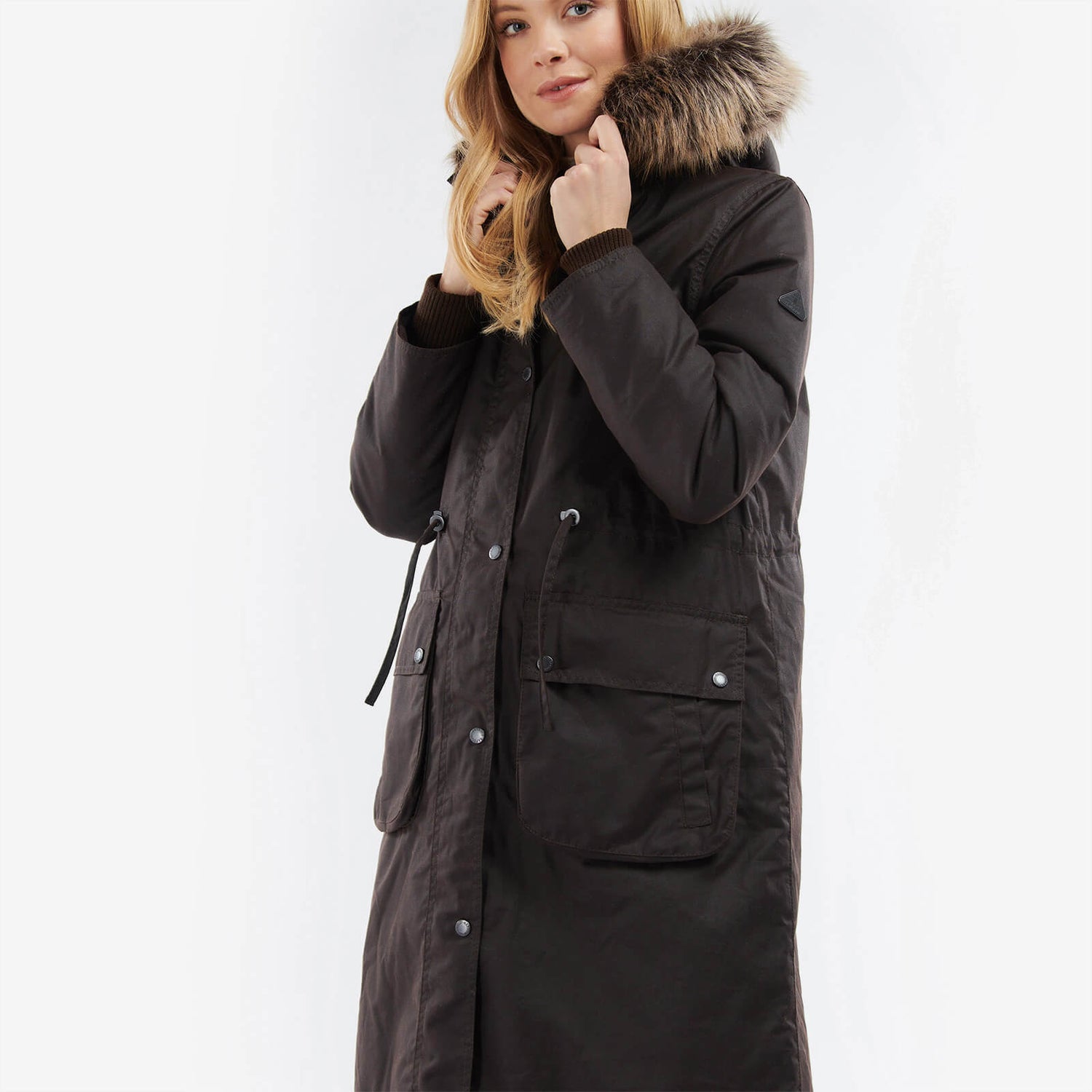 Barbour Amberley Waxed-Cotton Coat | TheHut.com