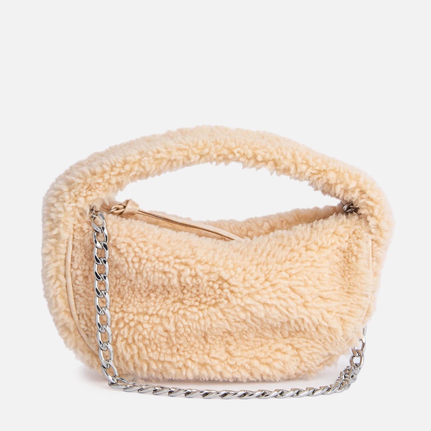 BY FAR Baby Cush Shearling Bag | TheHut.com
