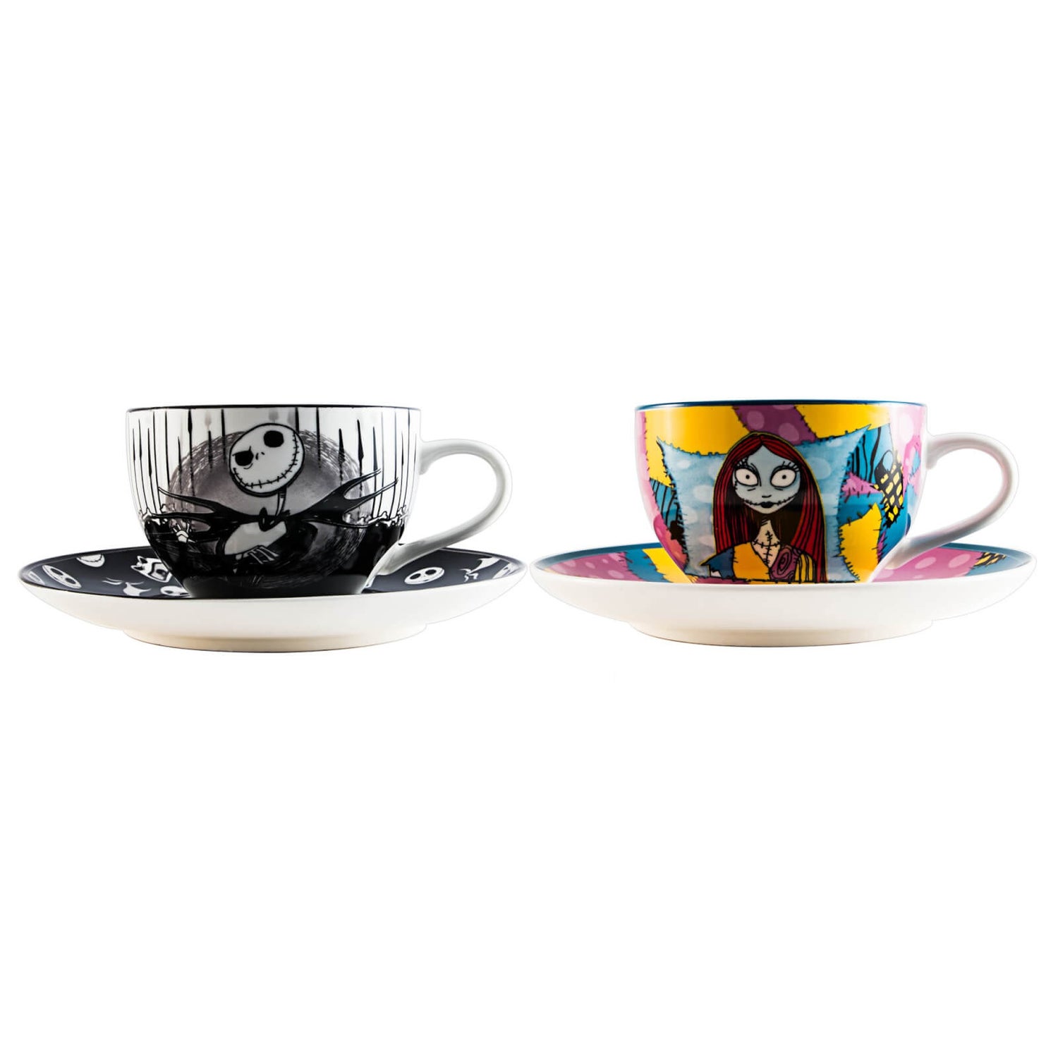 Disney Nightmare Before Christmas Jack and Sally Teacup and Saucer 4 ...