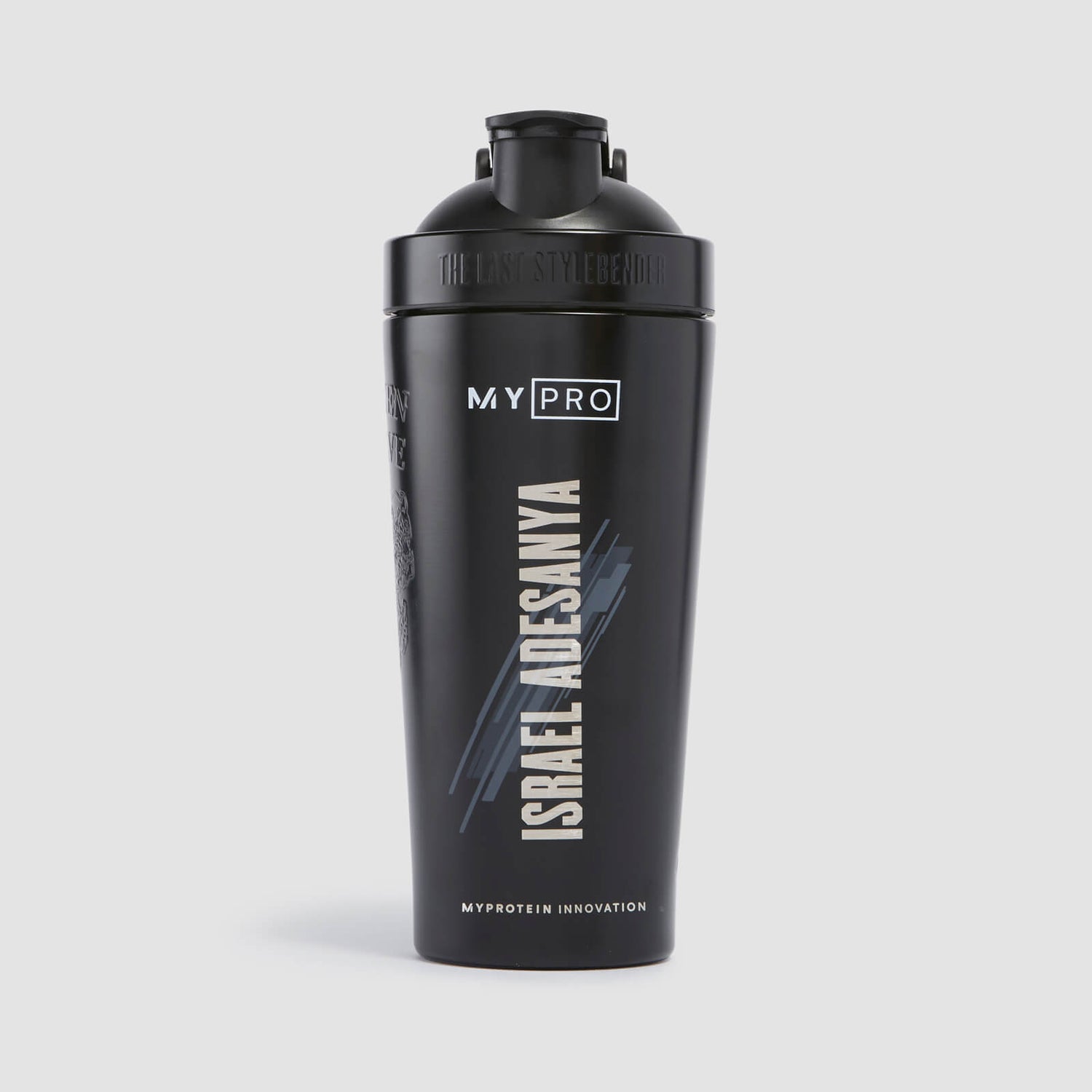 MyPro x Israel Adesanya Metal Shaker - Black | MYPROTEIN™