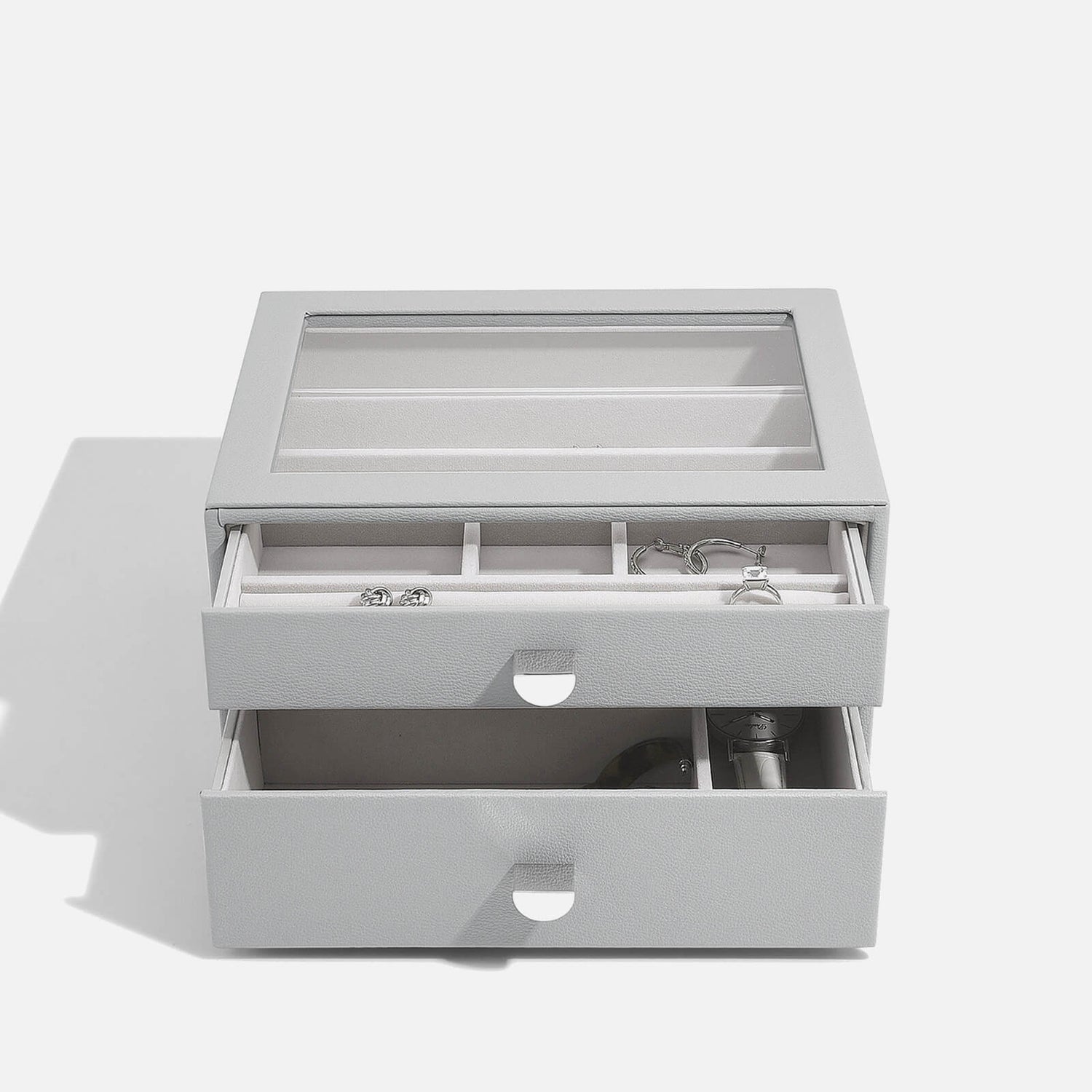 Stackers Classic 2 Set Jewellery Drawers - Pebble Grey | 免邮