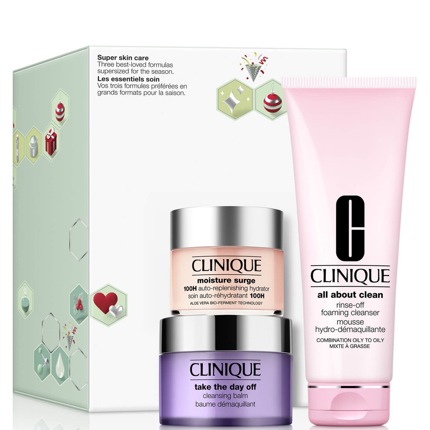 Clinique Super Skincare Our Bestselling Formulas Jumbo Skincare Gift ...