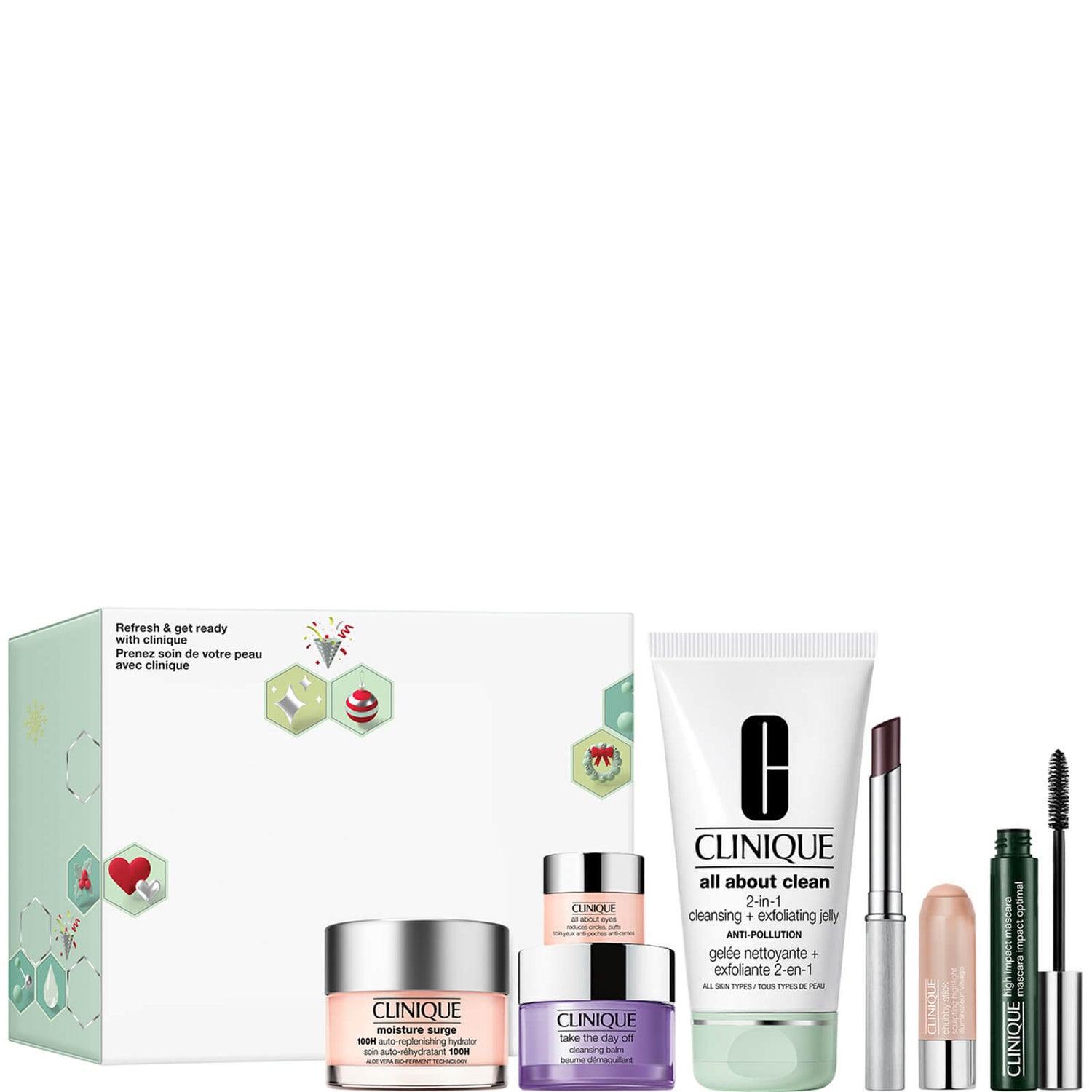 Clinique Refresh and Get Ready Skincare and Makeup Gift Set - lookfantastic