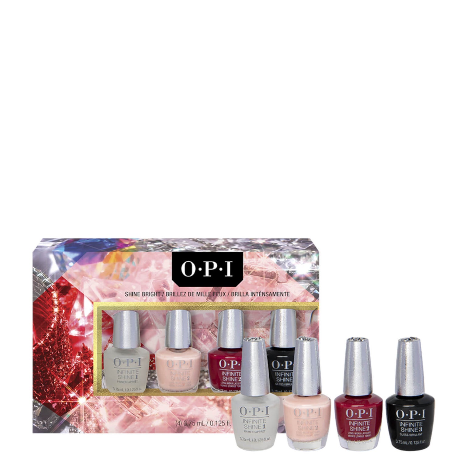 OPI Jewel Be Bold Collection Infinite Shine 4-Piece Mini-Pack (Iconics ...