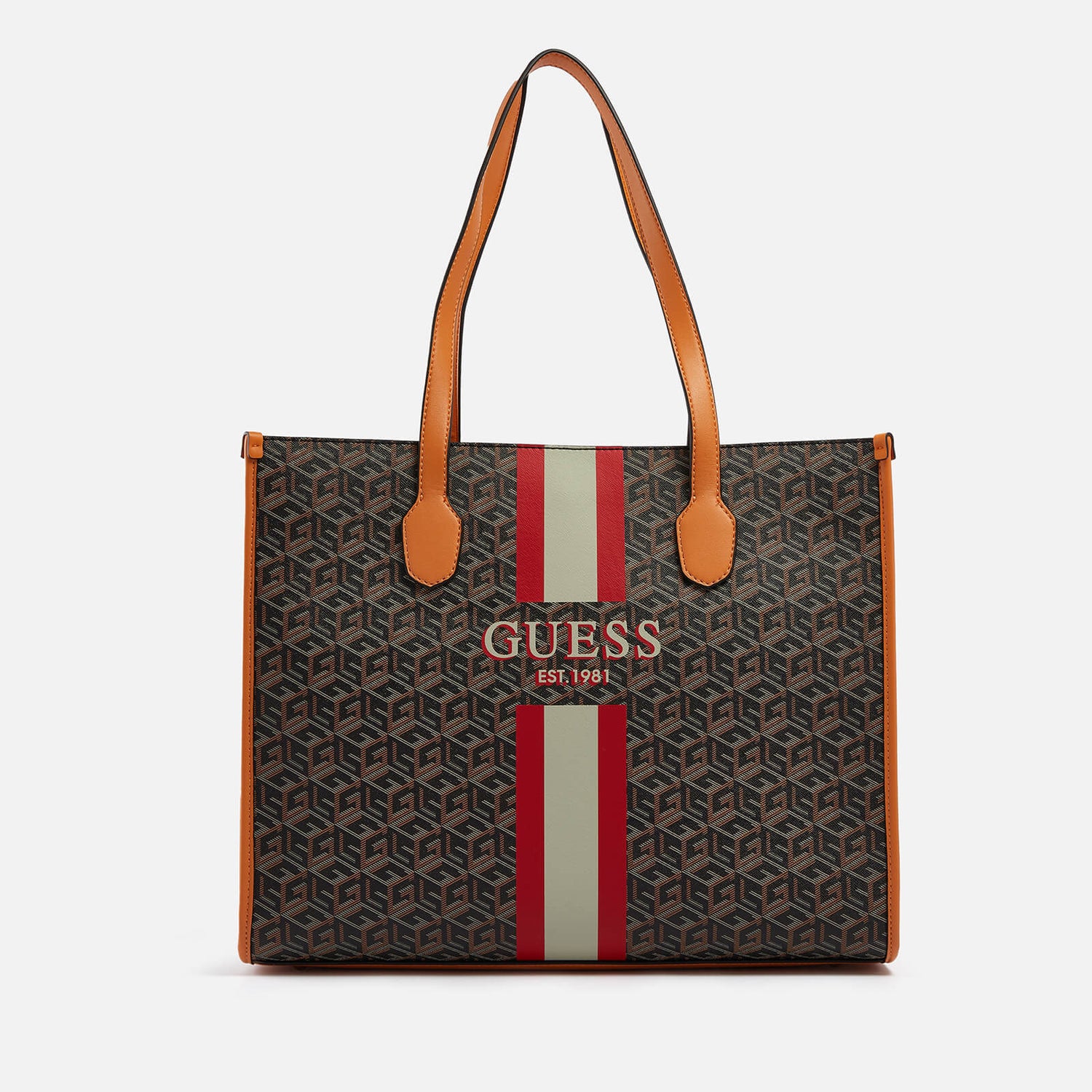Guess Silvana Monogram Faux Leather Bag | TheHut.com