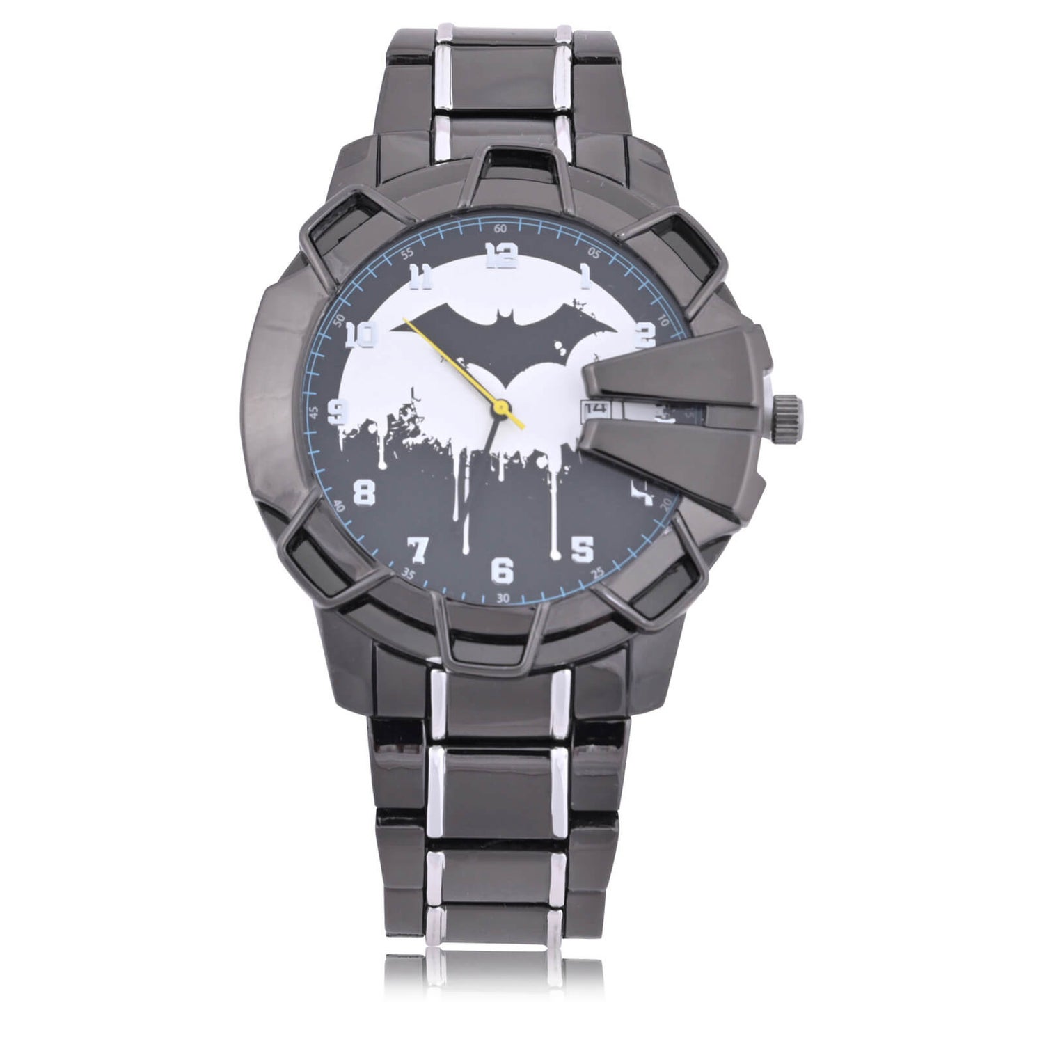 Batman Bat Logo Over Gotham Metal Bracelet Watch - Zavvi Exclusive ...