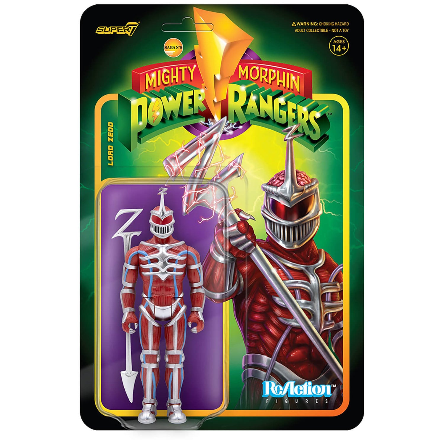 Super7 Mighty Morphin' Power Rangers Reaction Figure - Lord Zedd ...