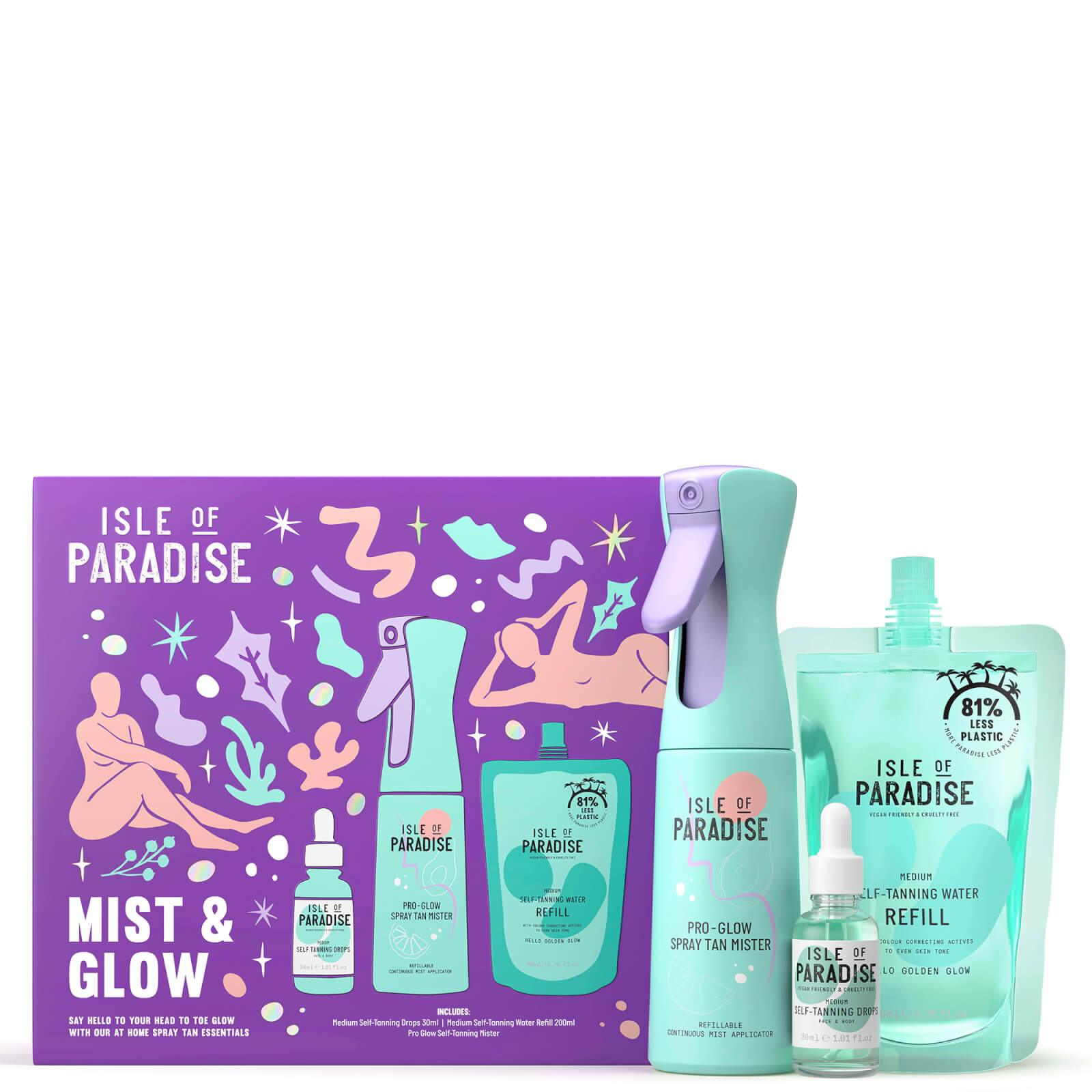 Isle of Paradise Mist and Glow Kit - Entrega GRÁTIS