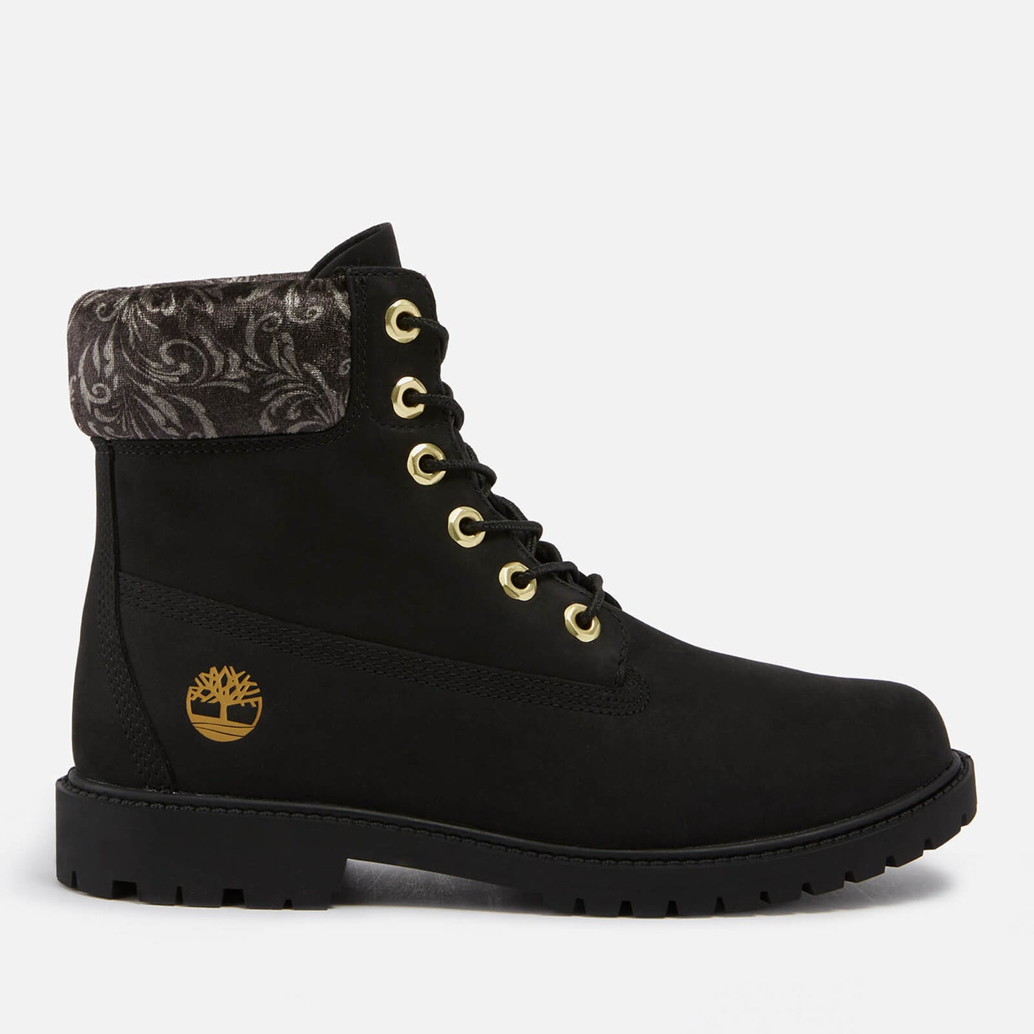 Timberland Heritage Velvet-Trimmed Nubuck Boots | TheHut.com