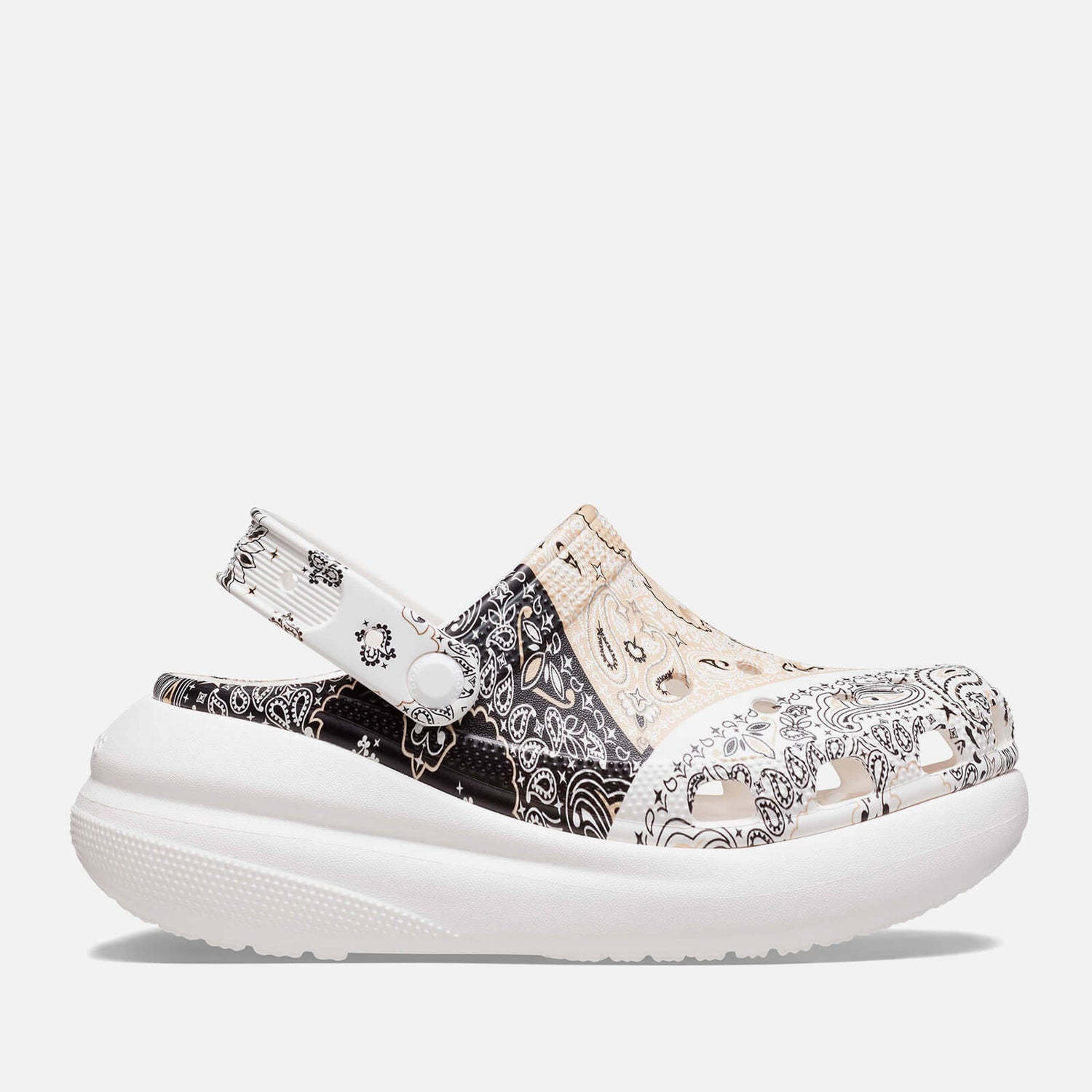 Crocs Classic Crush Bandana-Print Platform Clogs | TheHut.com