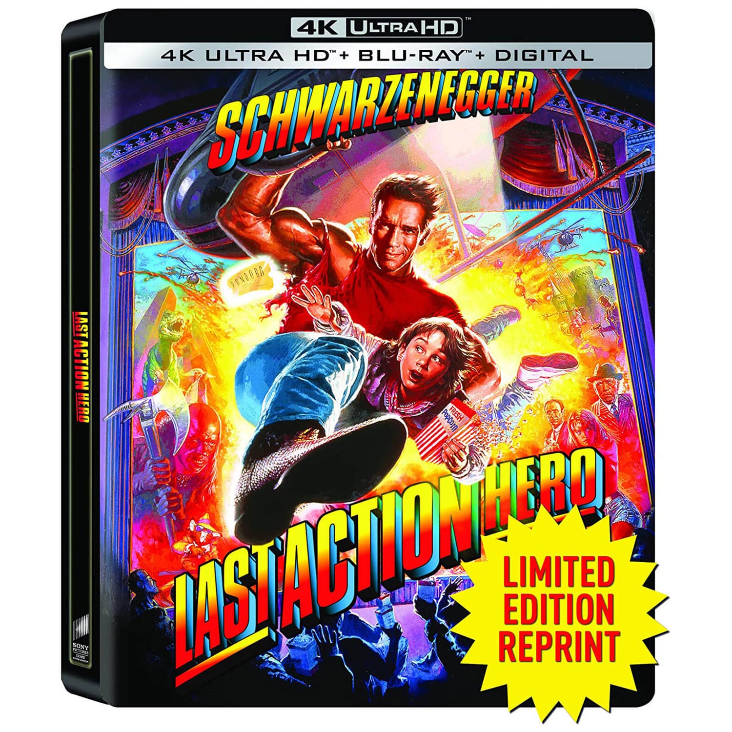 Last Action Hero Limited Edition 4K Ultra HD Steelbook (Includes Blu-ray + Digital) 4K - Zavvi US