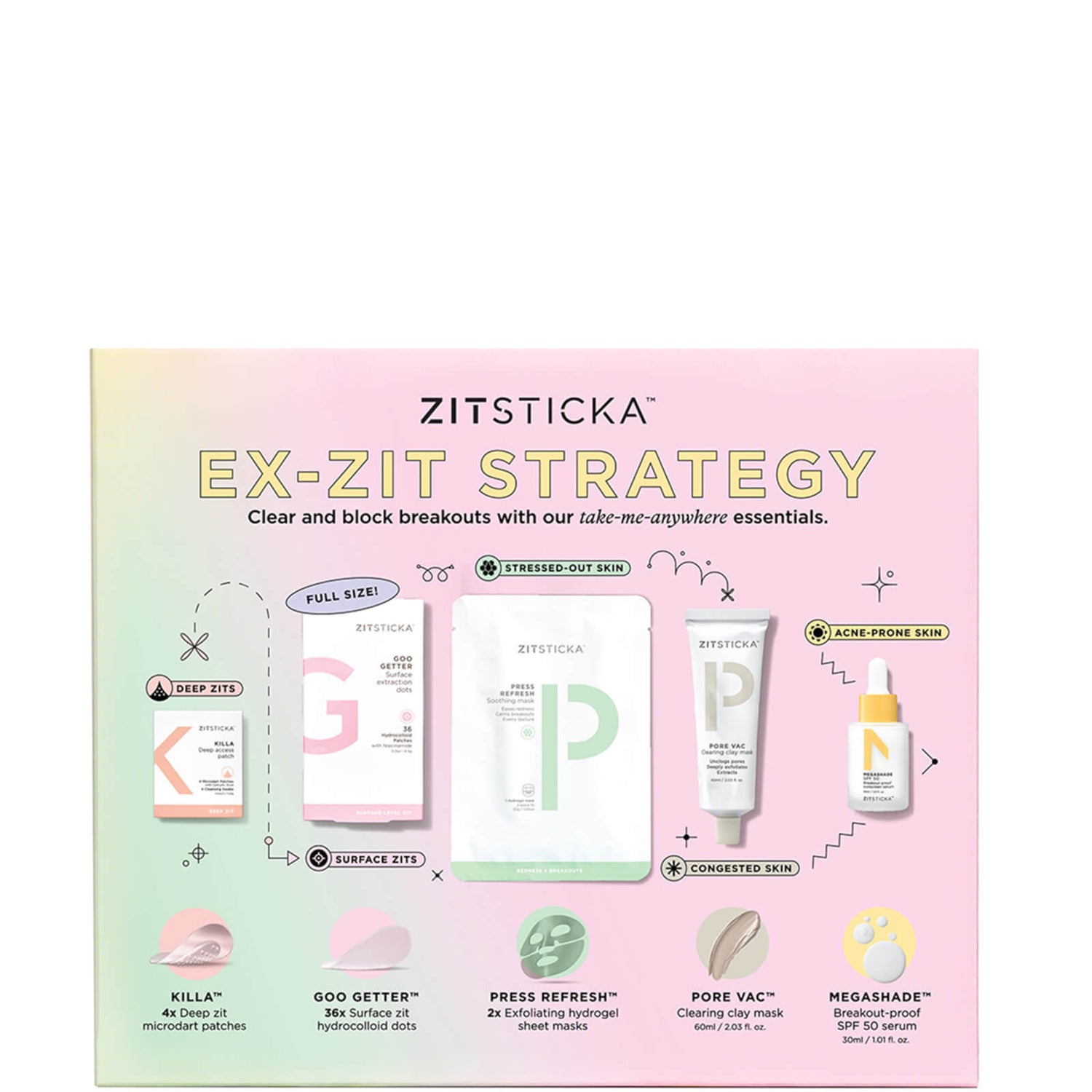 ZitSticka Ex-Zit Strategy Kit - Entrega GRÁTIS