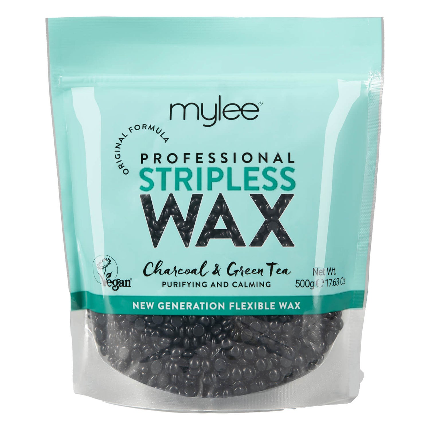 Mylee Charcoal and Green Tea Stripless Wax 500g | LOOKFANTASTIC AU