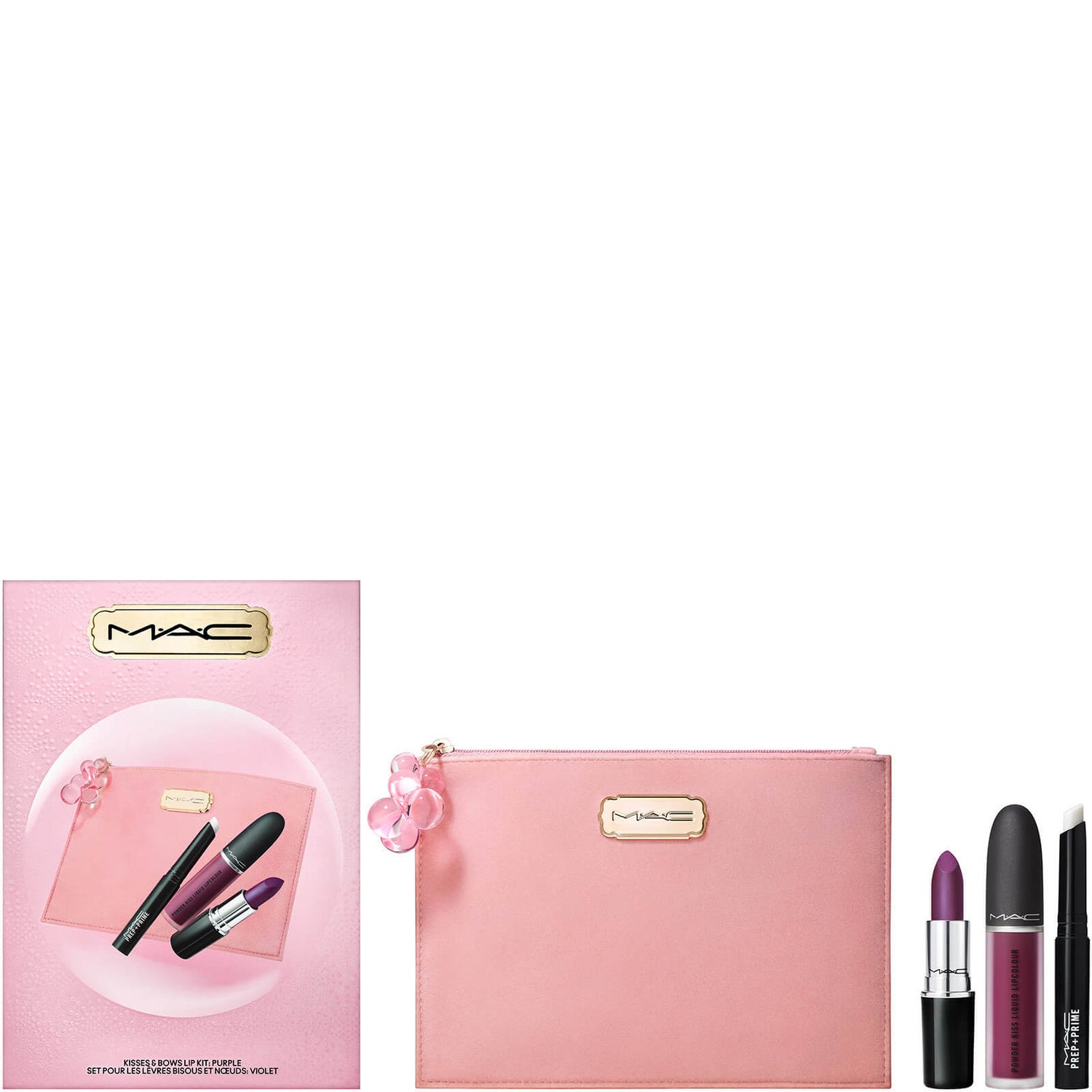 MAC Kisses and Bows Lip Kit - Purple (Worth 77€) - Entrega GRÁTIS