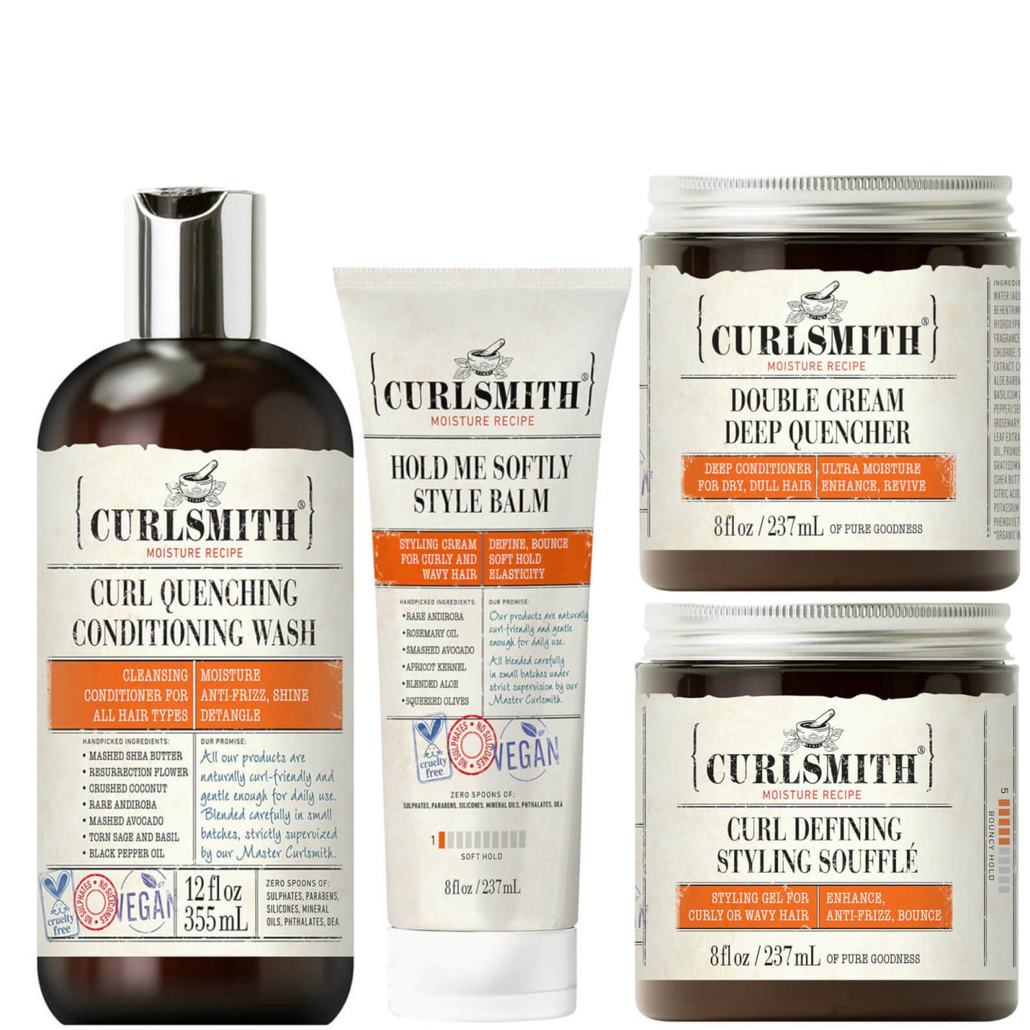 Curlsmith Wash, Treat and Style Bundle (Worth £90.00) - LOOKFANTASTIC