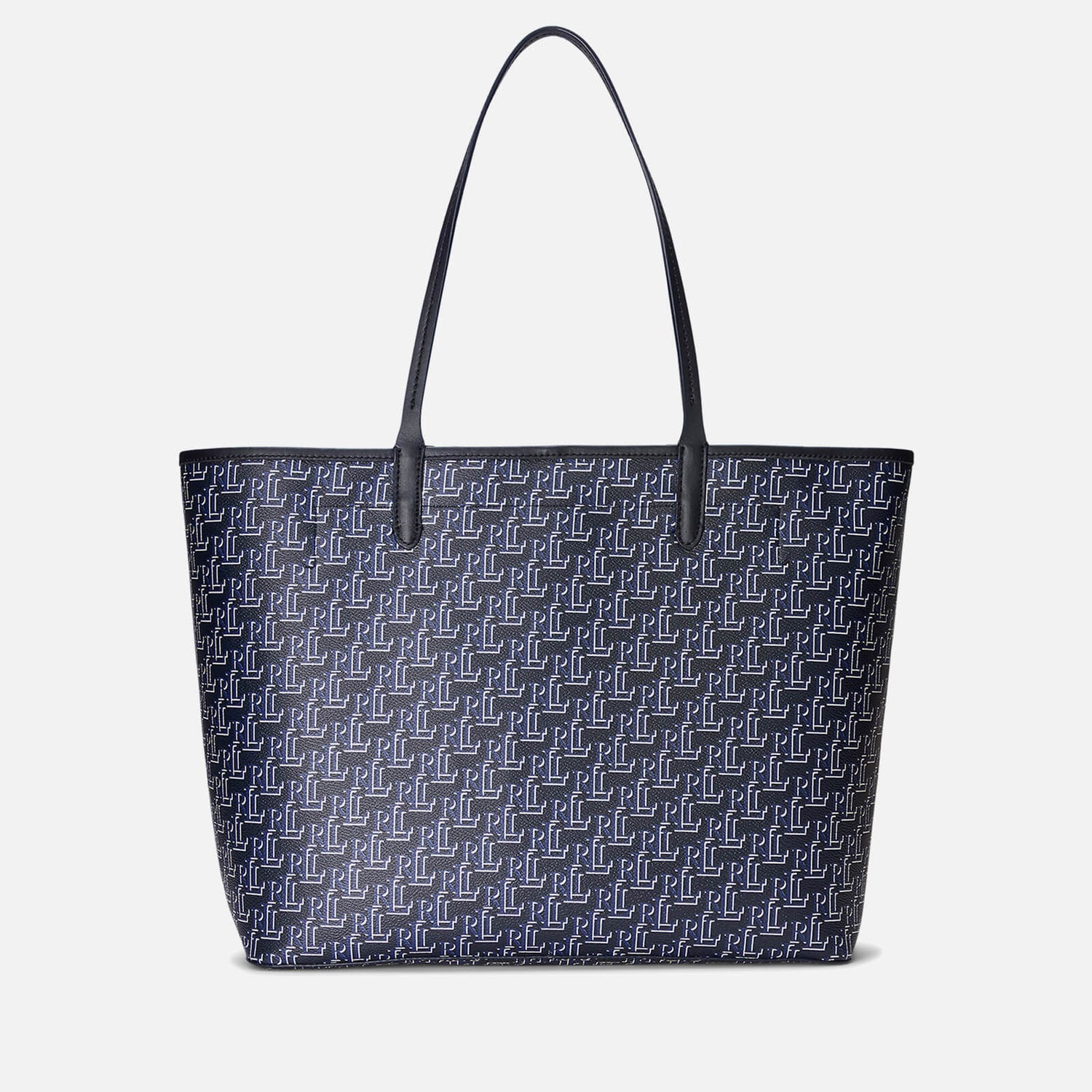 Lauren Ralph Lauren Collins Monogram Leather Tote Bag | TheHut.com
