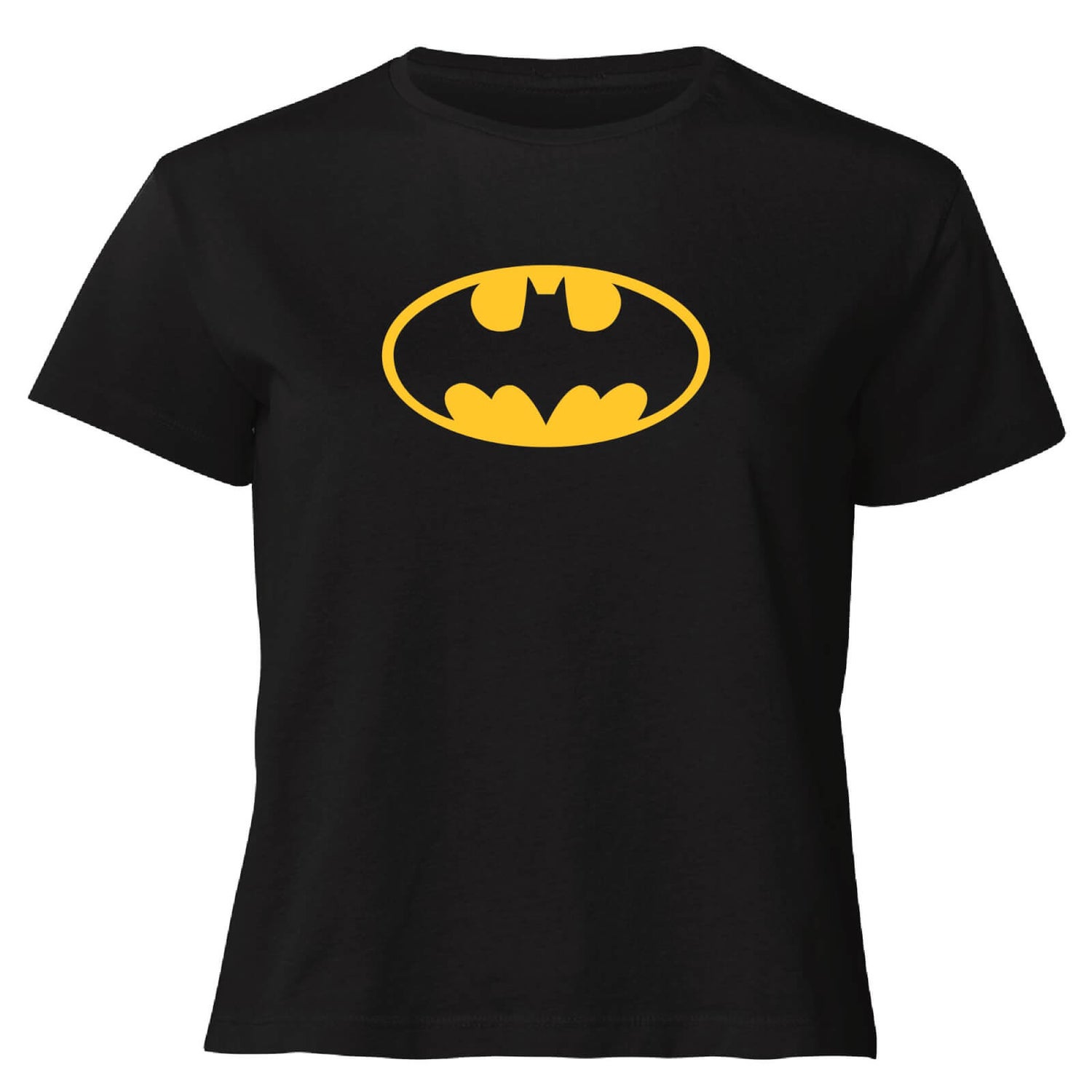 Justice League Batman Logo Women's Cropped T-Shirt - Black Clothing ...