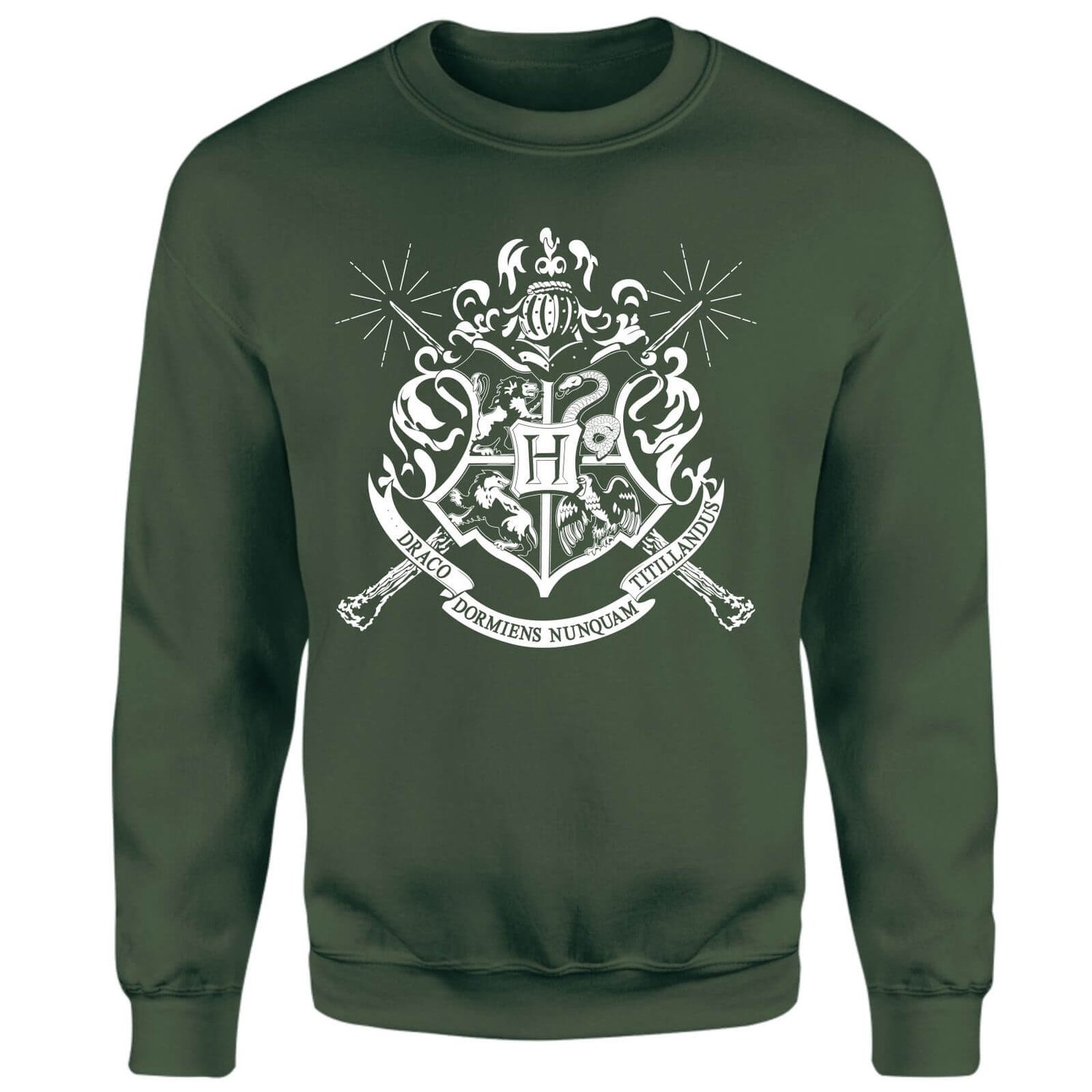 Harry Potter Hogwarts House Crest Sweatshirt - Green Clothing - Zavvi UK
