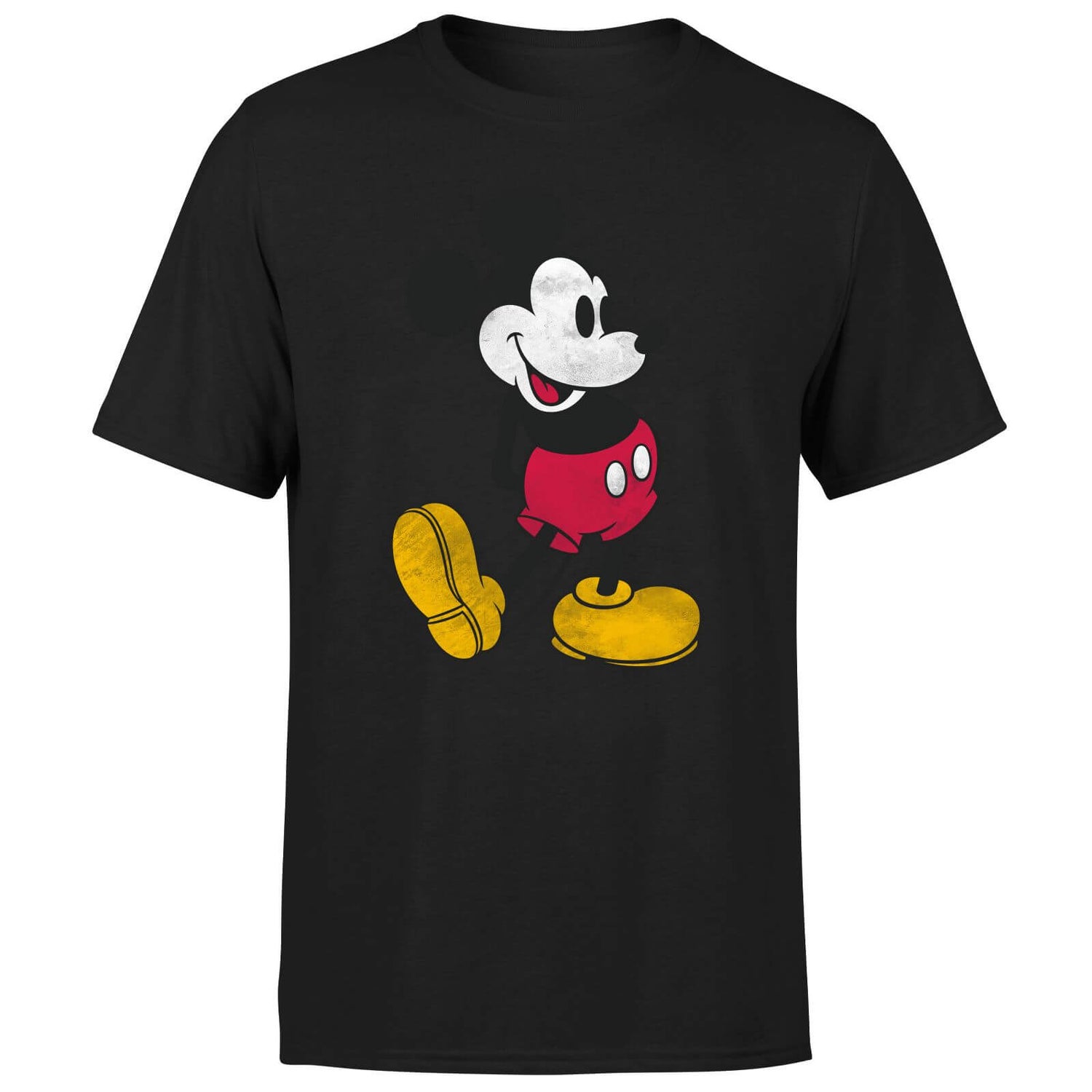 Mickey Mouse Classic Kick Men's T-Shirt - Black Clothing - Zavvi UK