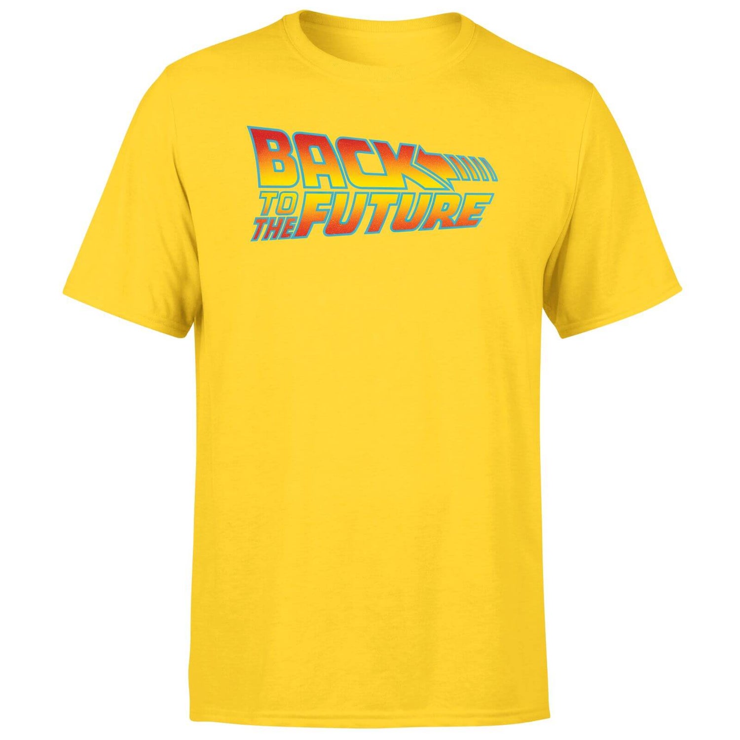 Back To The Future Classic Logo Men's T-Shirt - Yellow Clothing - Zavvi UK