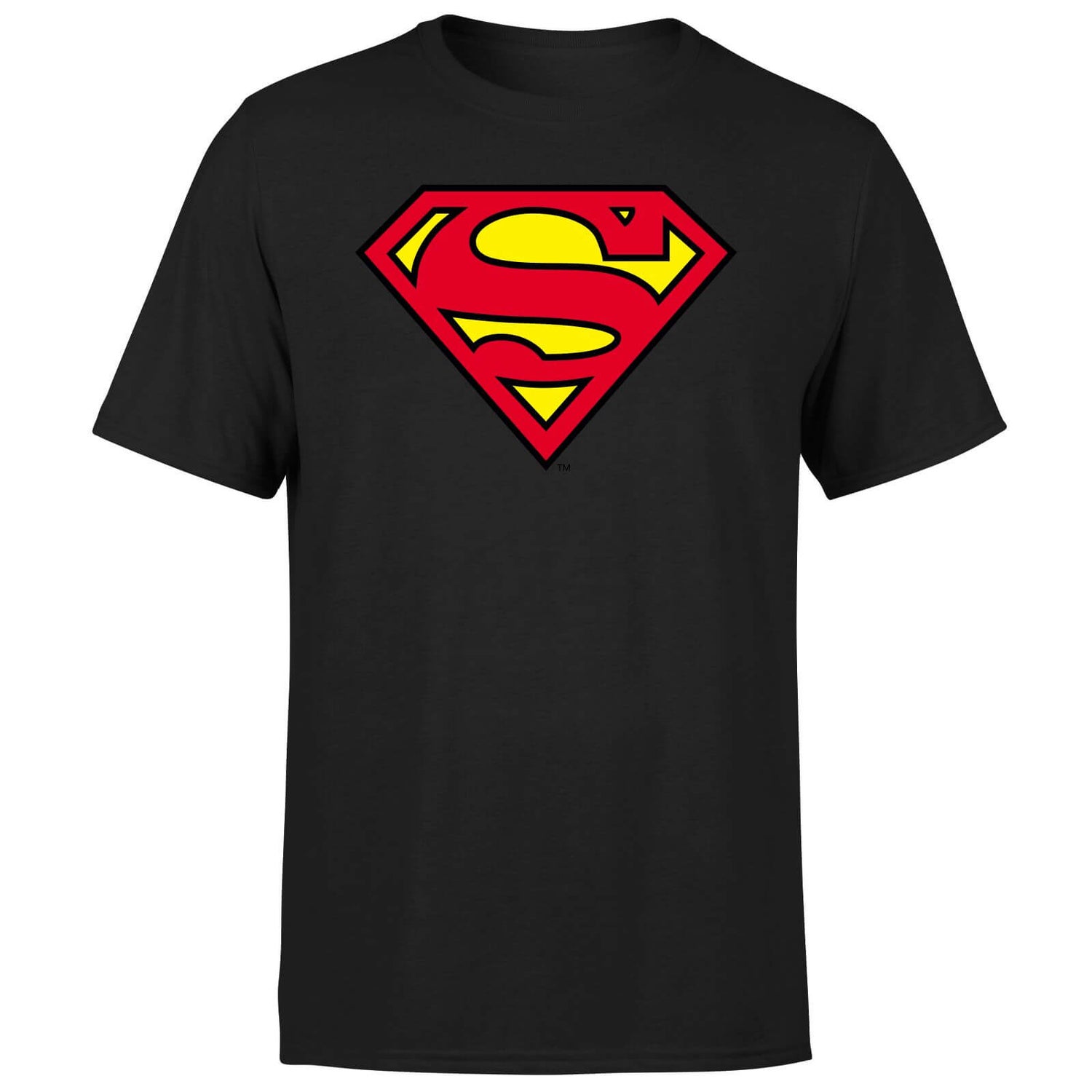 Official Superman Shield Men's T-Shirt - Black Clothing - Zavvi US