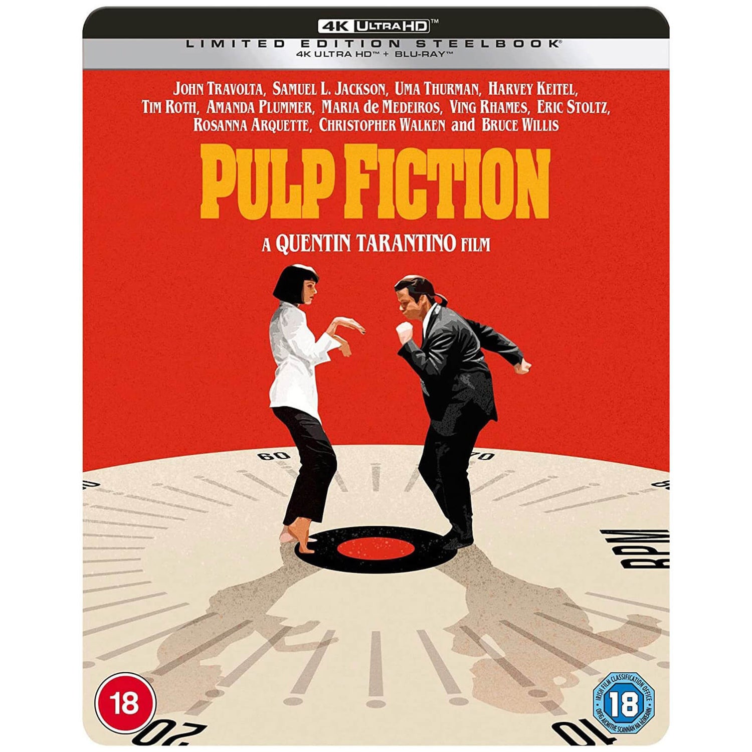 Pulp Fiction Limited Edition Steelbook (Includes Blu-ray) 4K - Zavvi UK