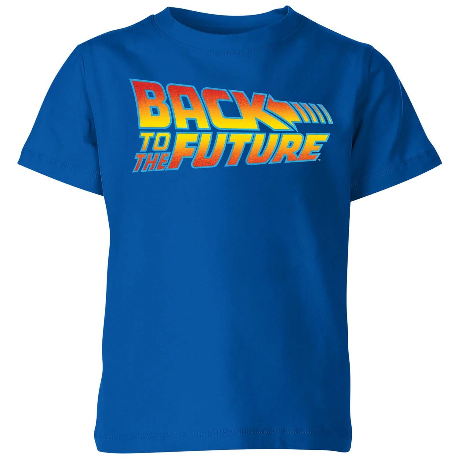 Back To The Future Classic Logo Kids' T-Shirt - Blue Clothing - Zavvi UK