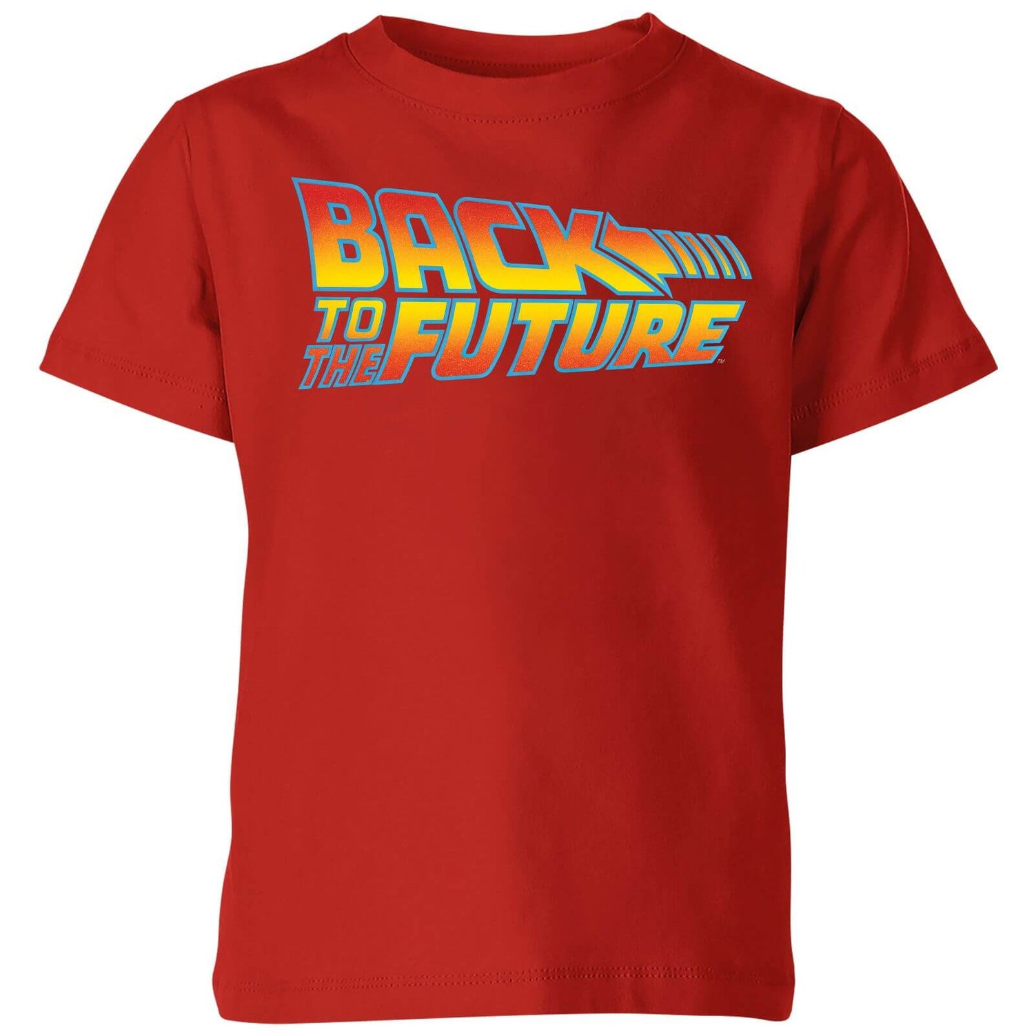 Back To The Future Classic Logo Kids' T-Shirt - Red Clothing - Zavvi UK