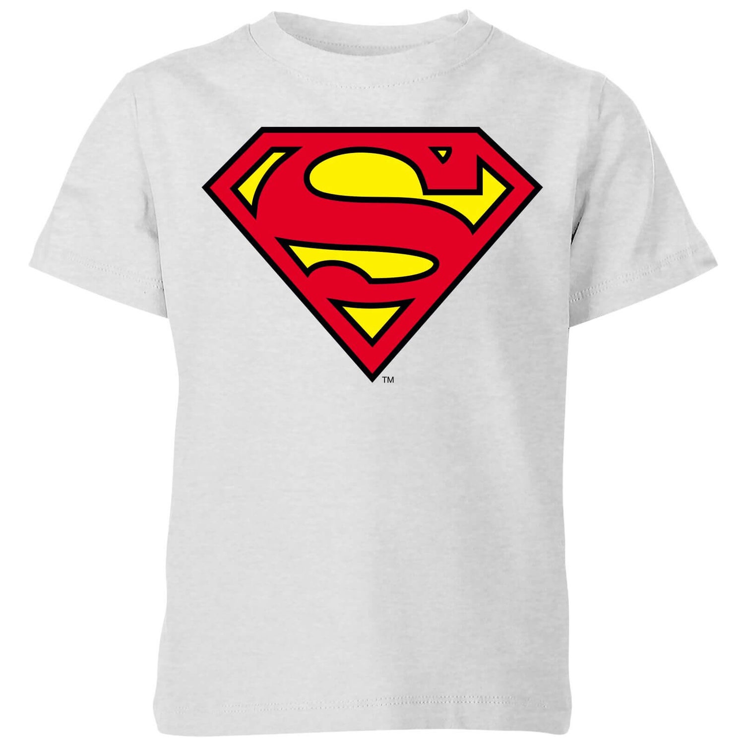 Official Superman Shield Kids' T-Shirt - Grey Clothing - Zavvi UK