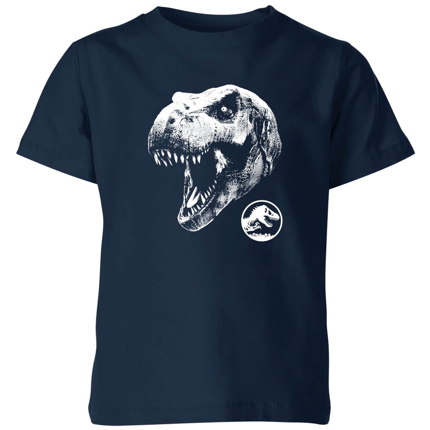 Jurassic Park T Rex Kids' T-Shirt - Navy Clothing - Zavvi UK