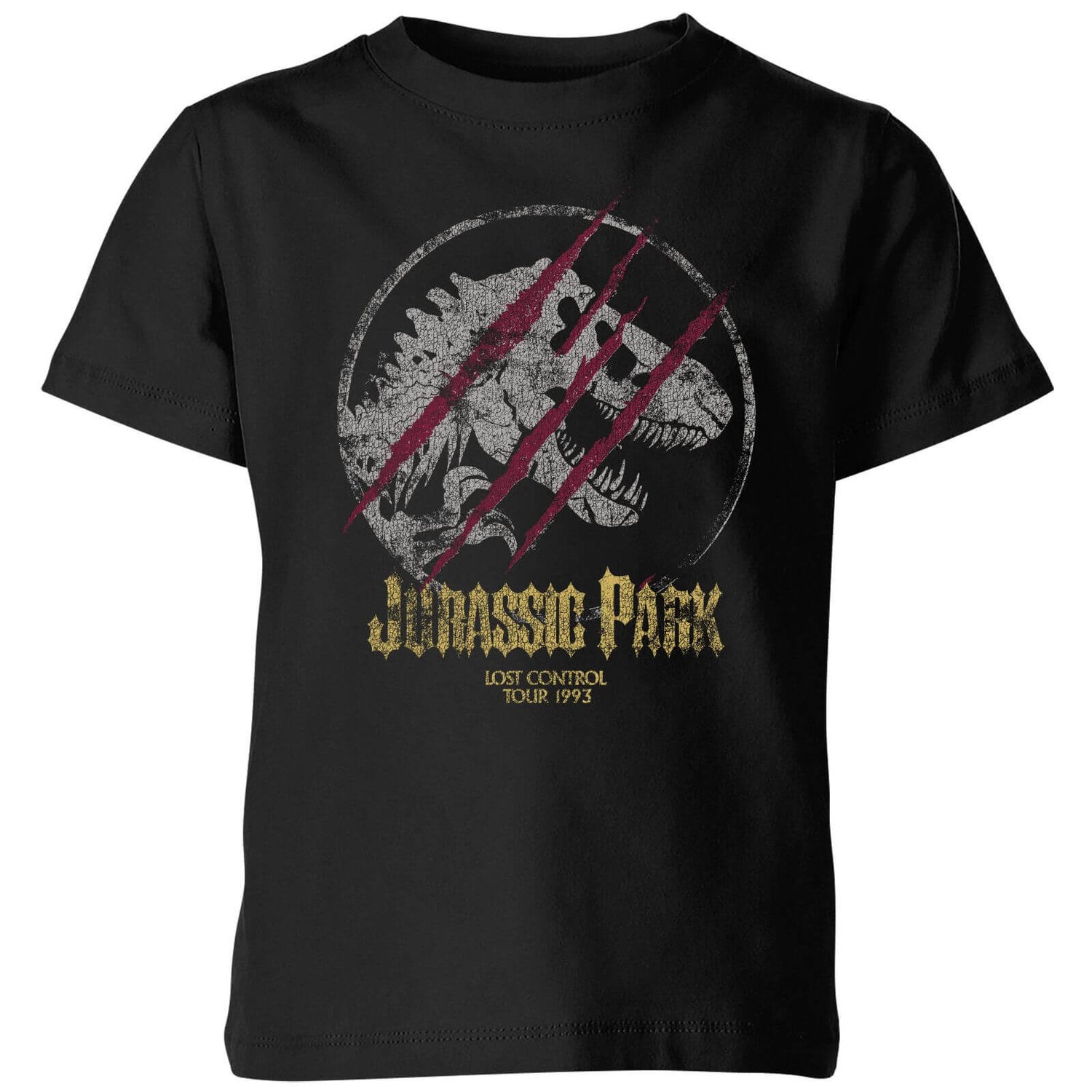 Jurassic Park Lost Control Kids' T-Shirt - Black Clothing - Zavvi UK