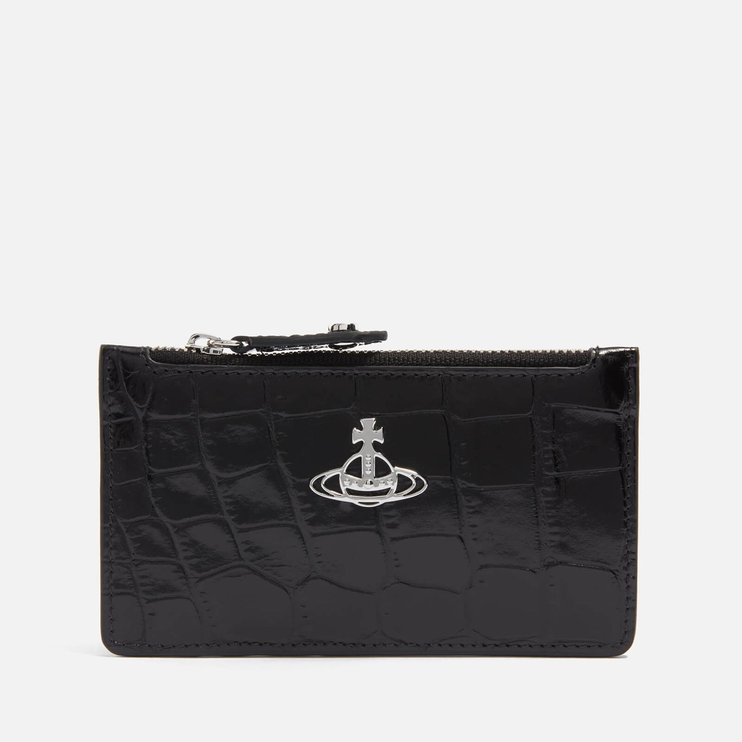 Vivienne Westwood Crocodile Saffiano Leather Card Holder | 免邮