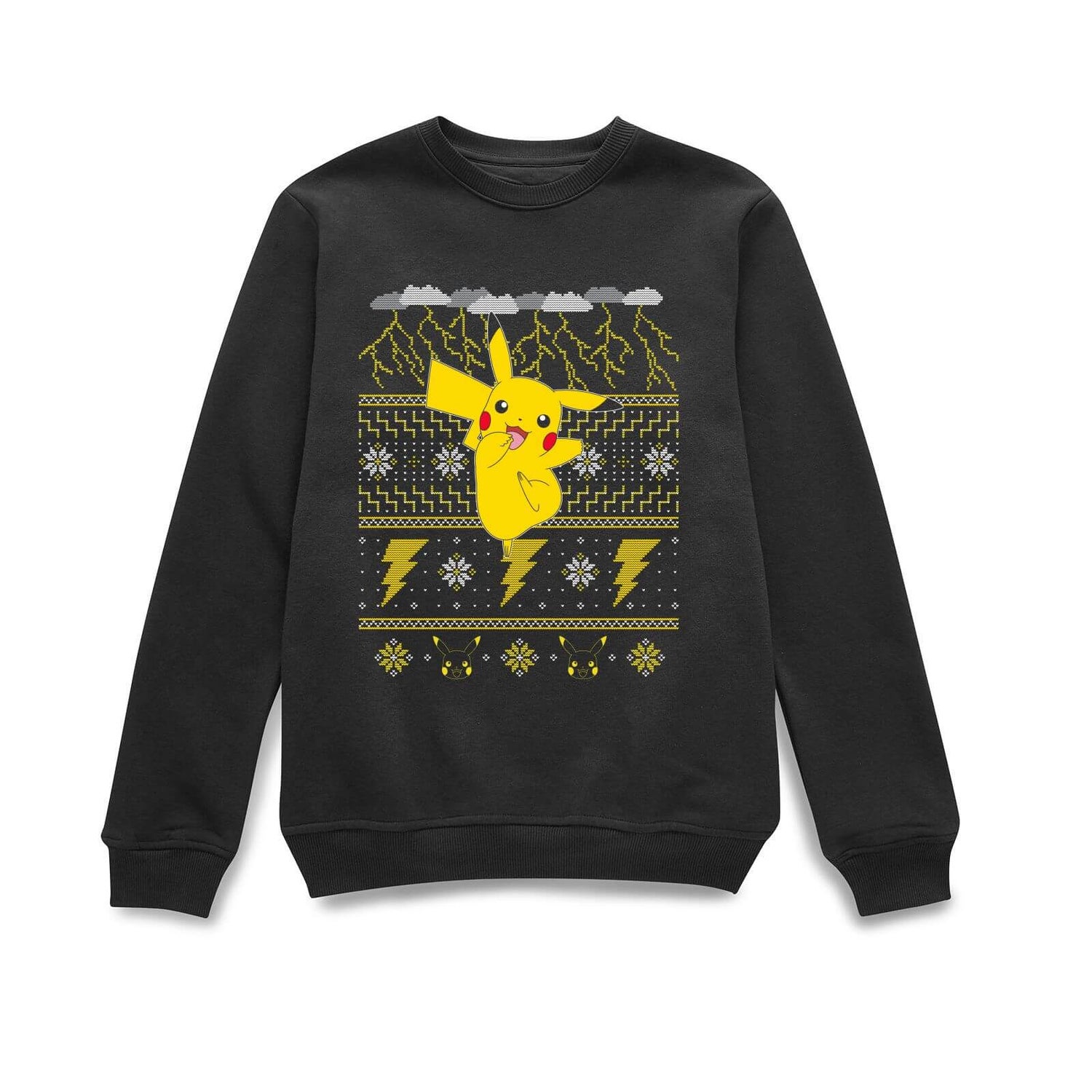 Pokemon Pikachu Christmas Christmas Jumper - Black Clothing - Zavvi UK