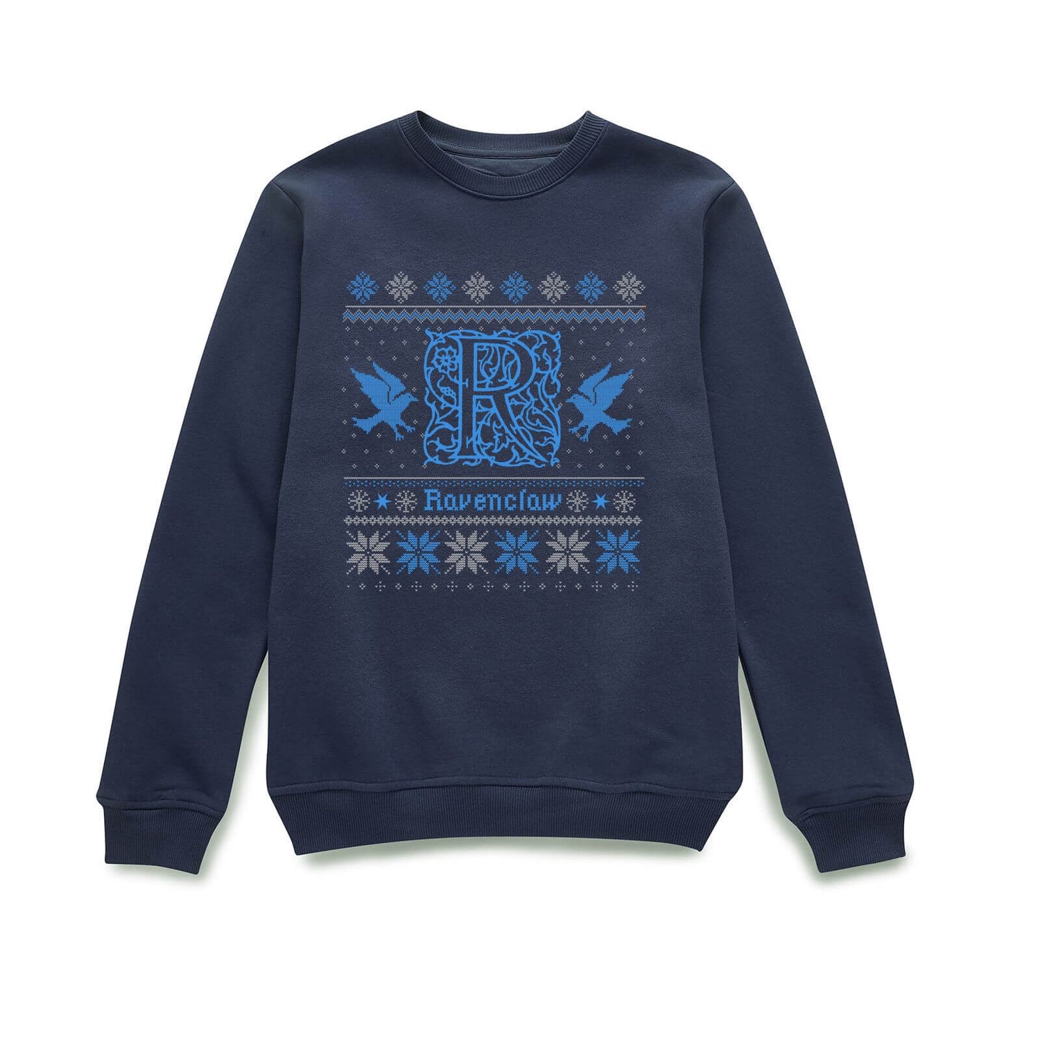 Harry Potter Ravenclaw Weihnachtspullover – Navy Clothing | Zavvi.de