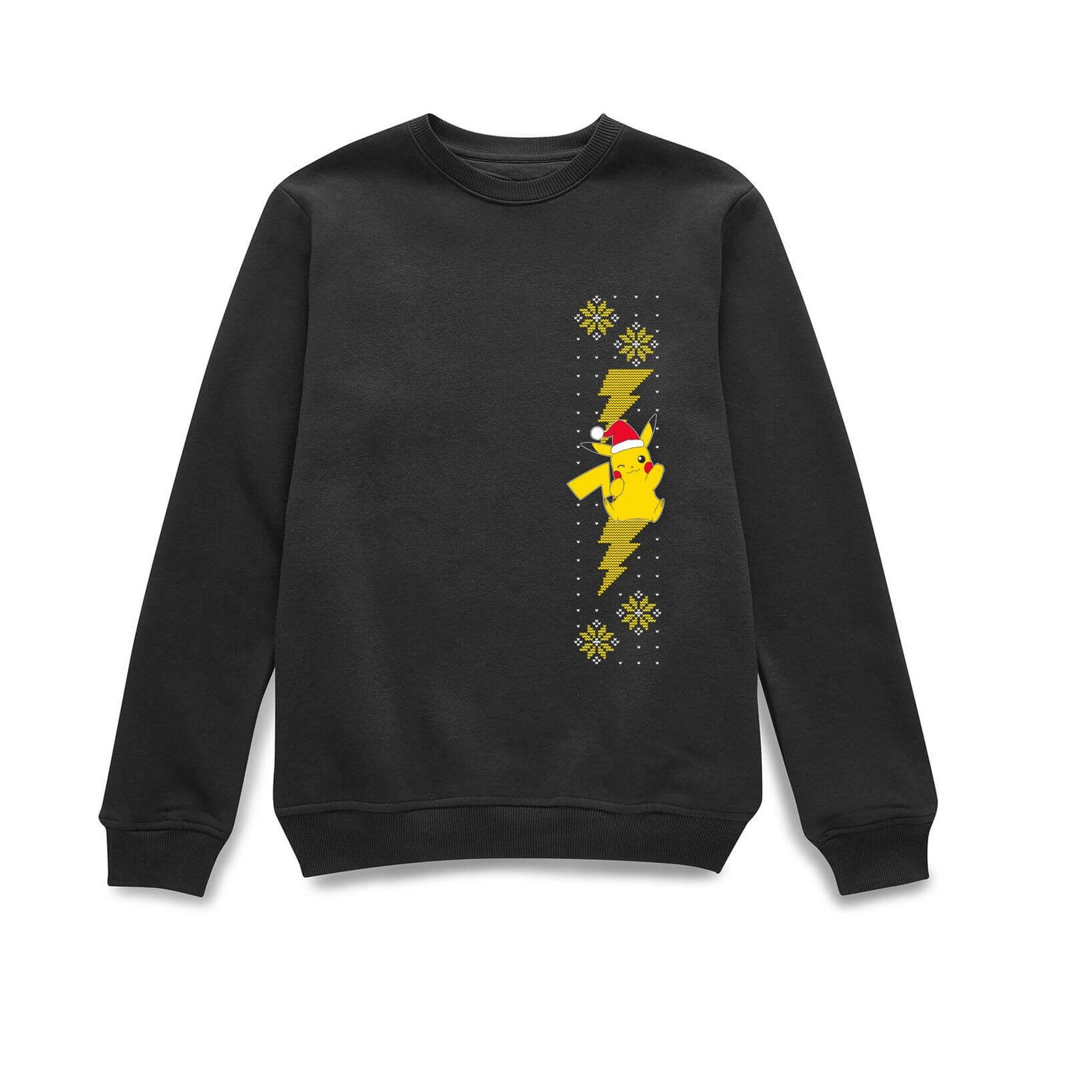 Pokemon Pikachu Christmas Wave Christmas Jumper - Black Clothing - Zavvi UK