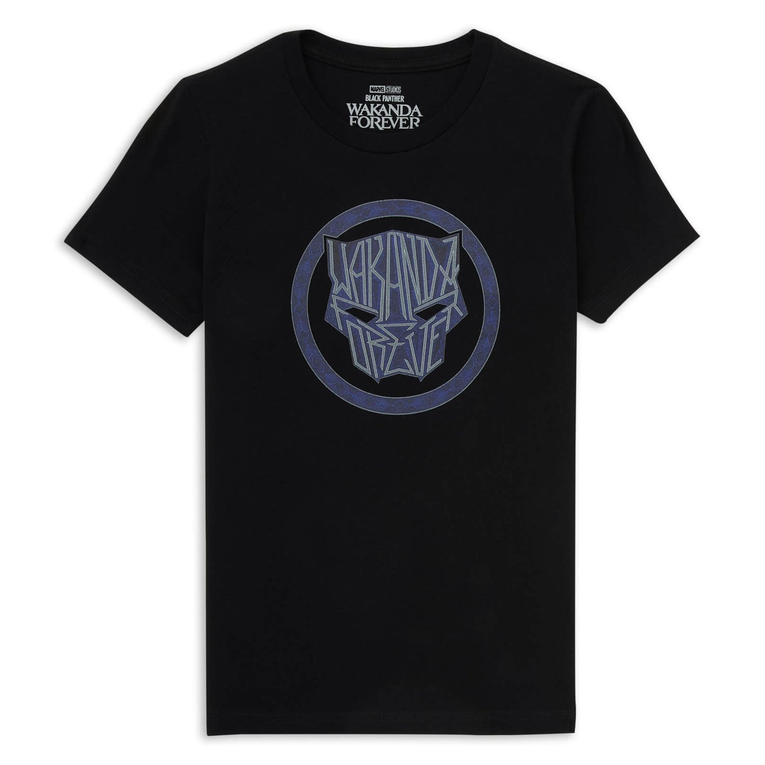 Wakanda Forever Emblem Kids' T-Shirt - Black Clothing - Zavvi UK