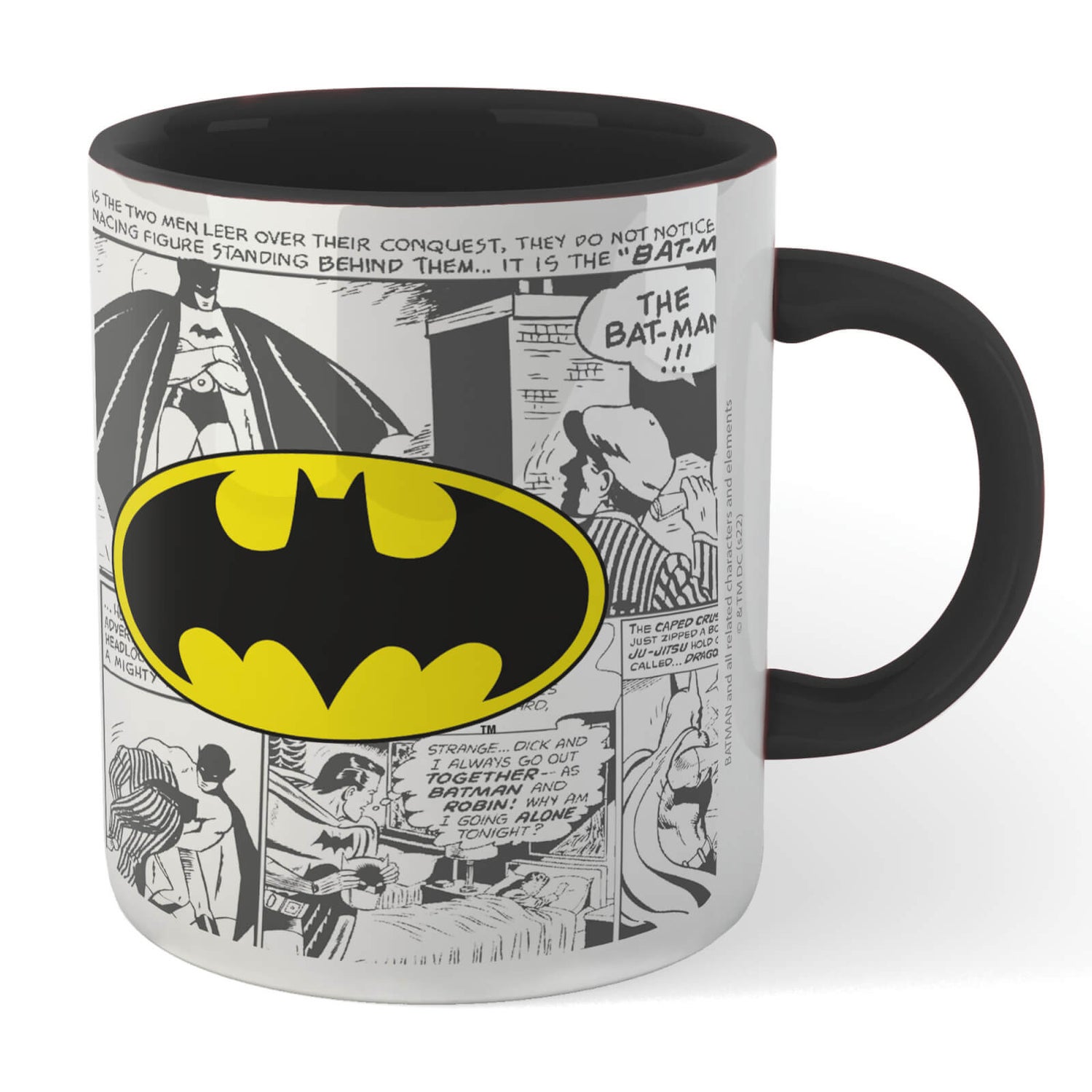 Batman Comic Mug - Black Homeware - Zavvi UK