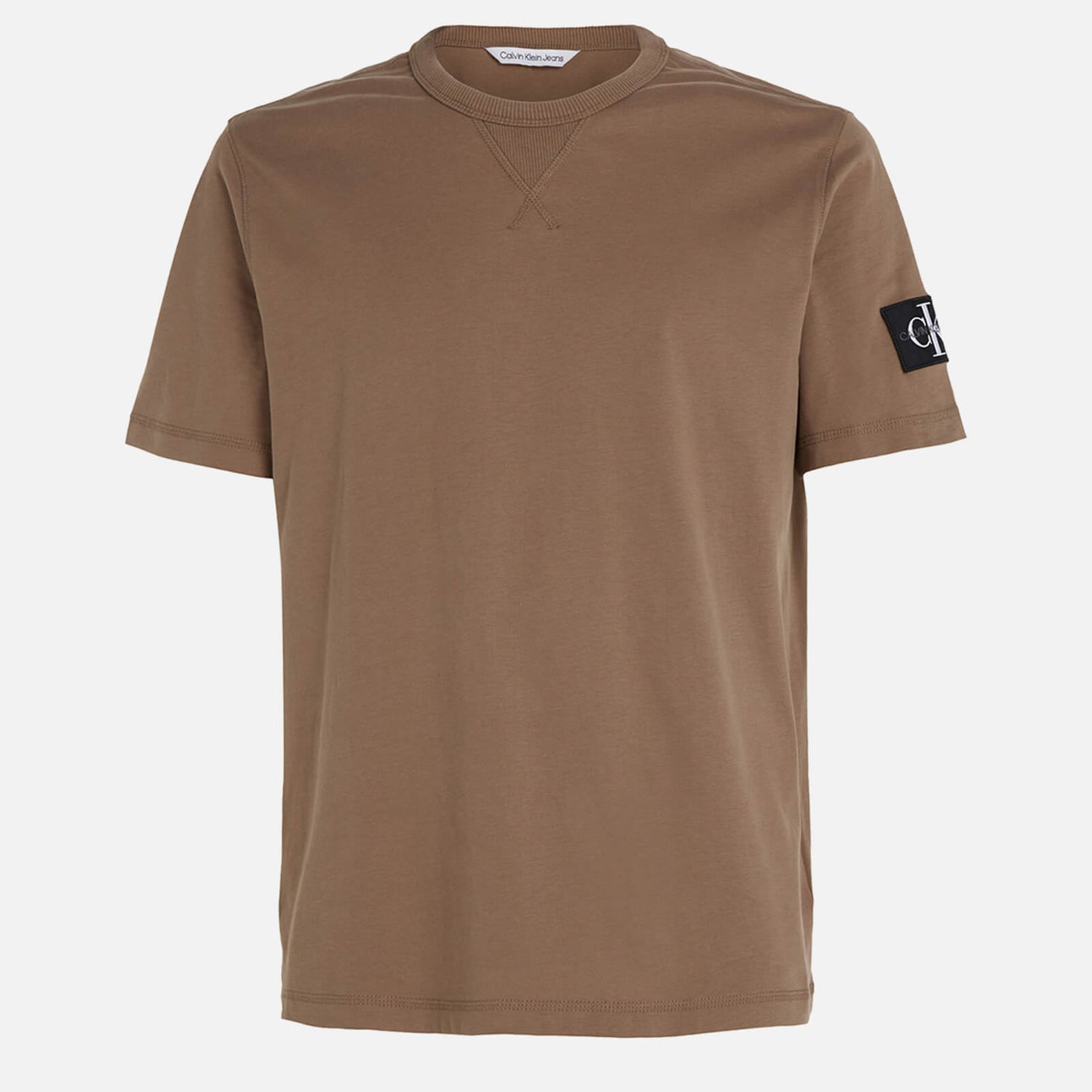 Calvin Klein Jeans Monologo Sleeve Badge Cotton T-Shirt | TheHut.com