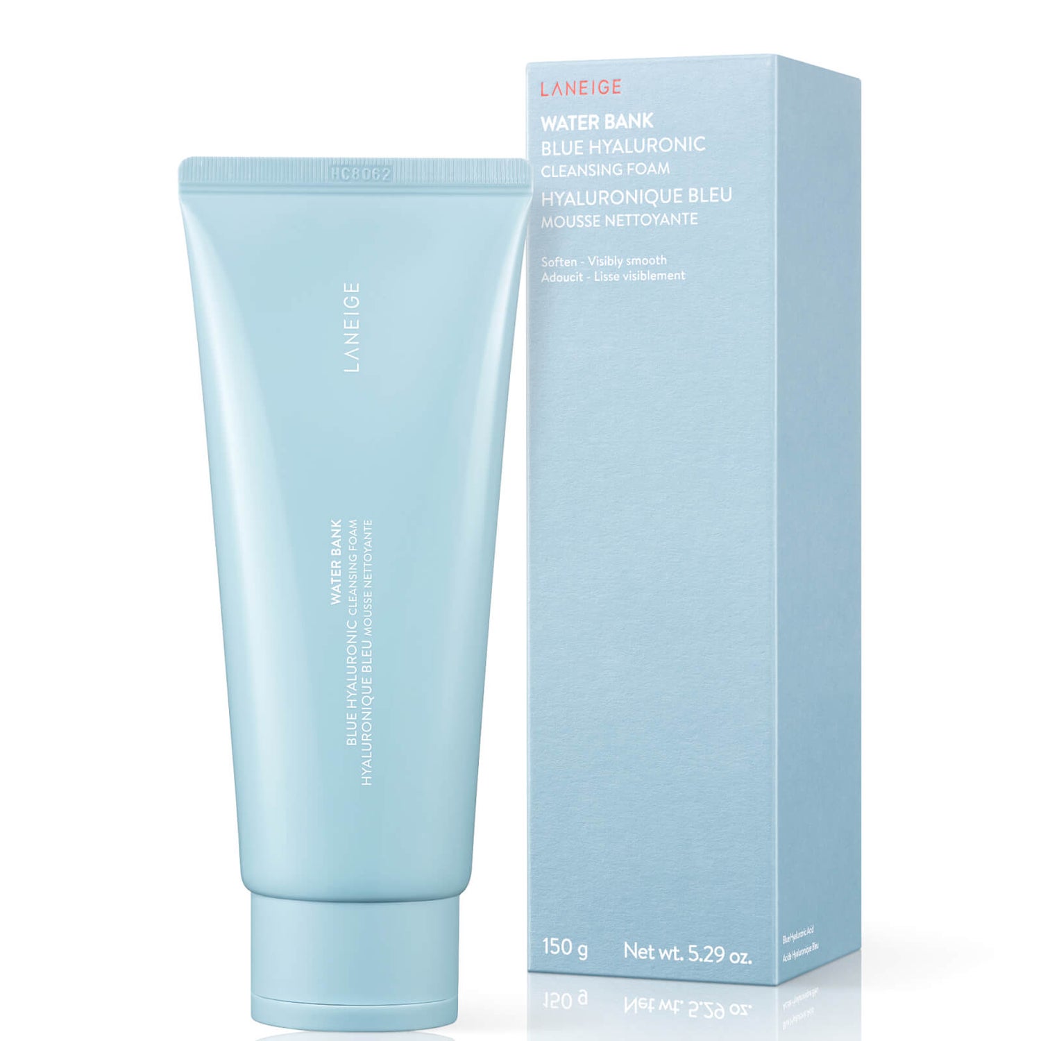 LANEIGE Water Bank Blue Hyaluronic Cleansing Foam 150g - LOOKFANTASTIC