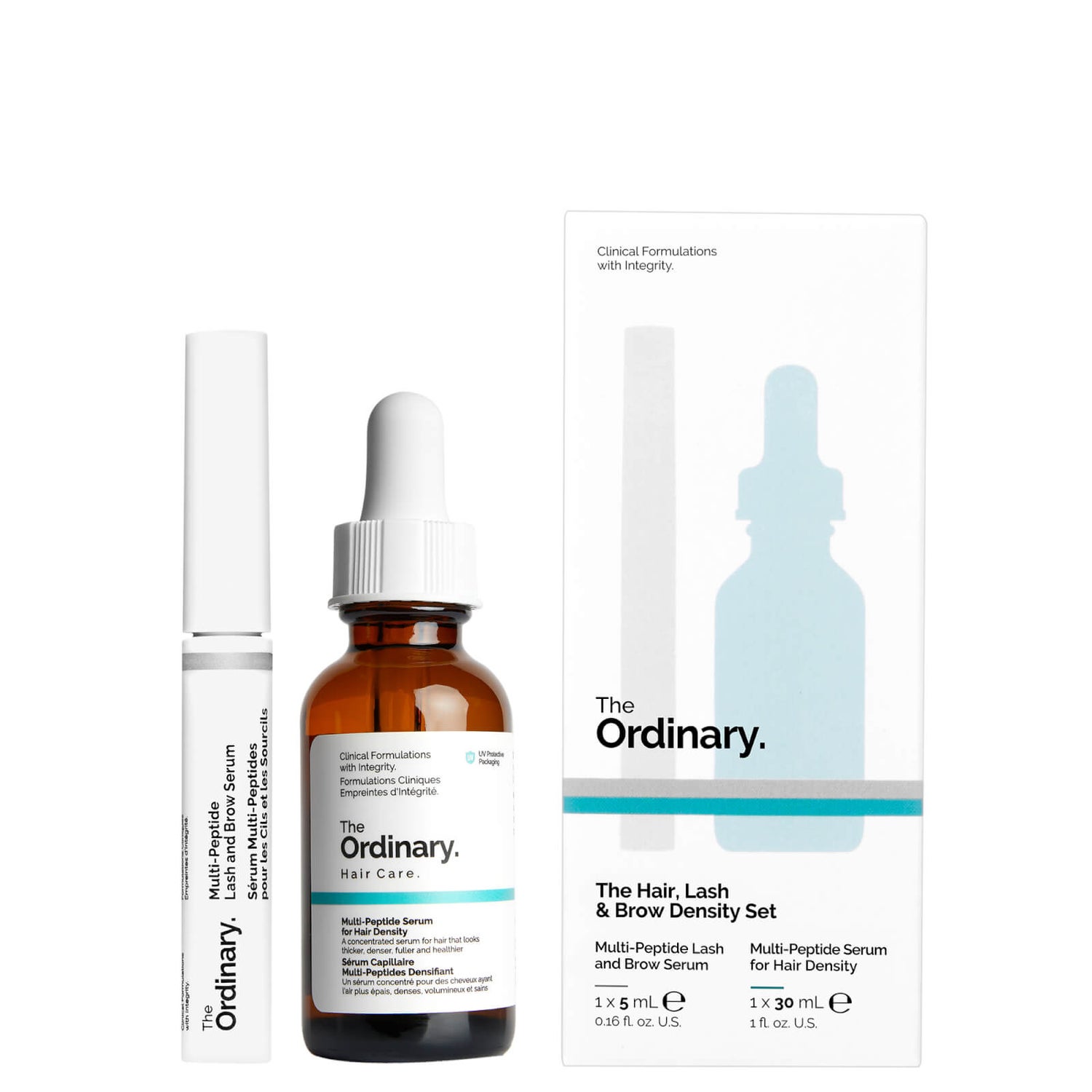 The Ordinary The Hair Lash and Brow Density Set - Snabb leverans